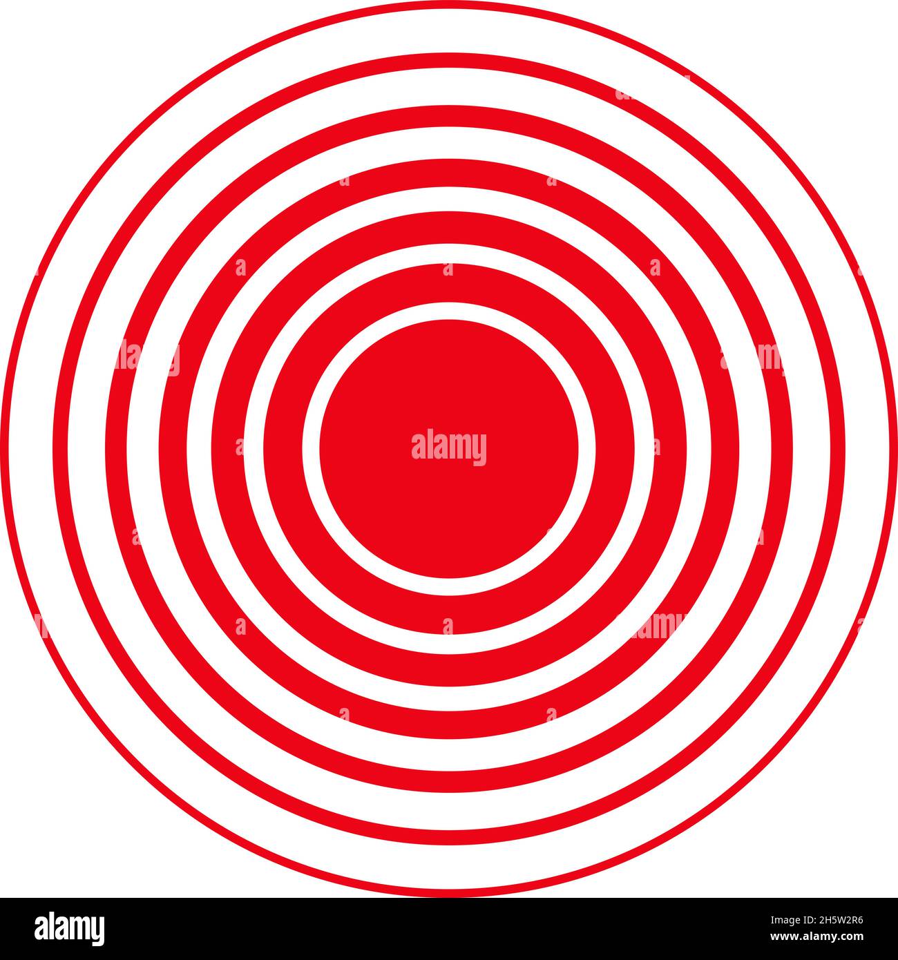 isolated vector red ring, pain circle in flat Stock Vector Image & Art ...