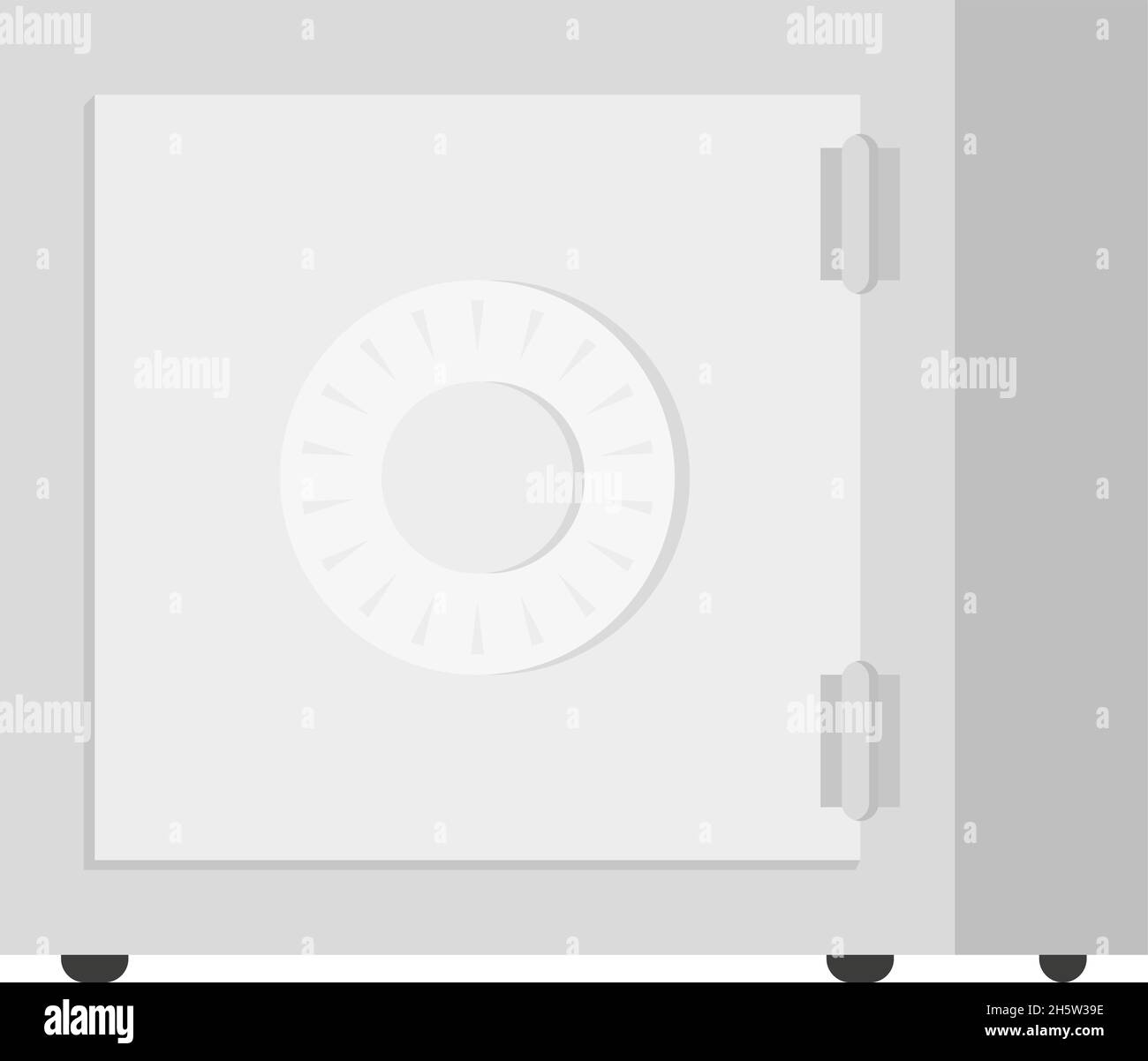 safe with combination lock in flat style, vector Stock Vector Image ...