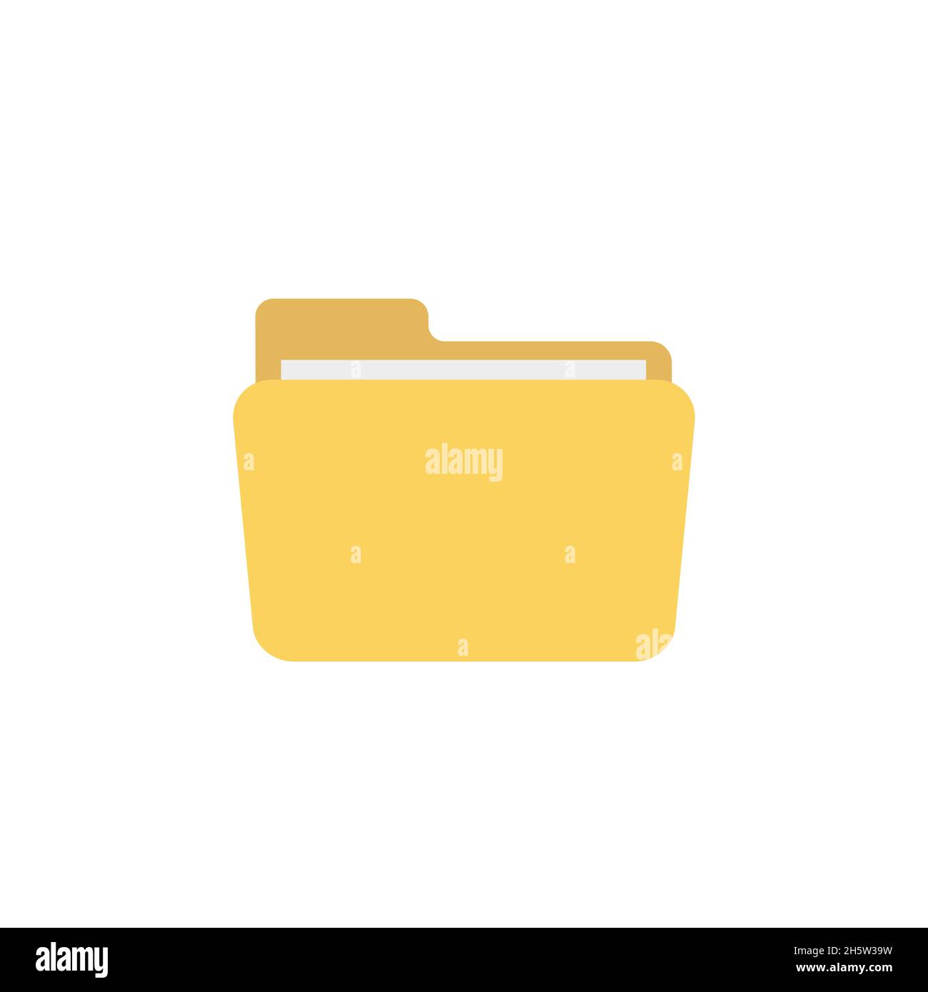 file folder in flat style on white background Stock Vector Image & Art ...