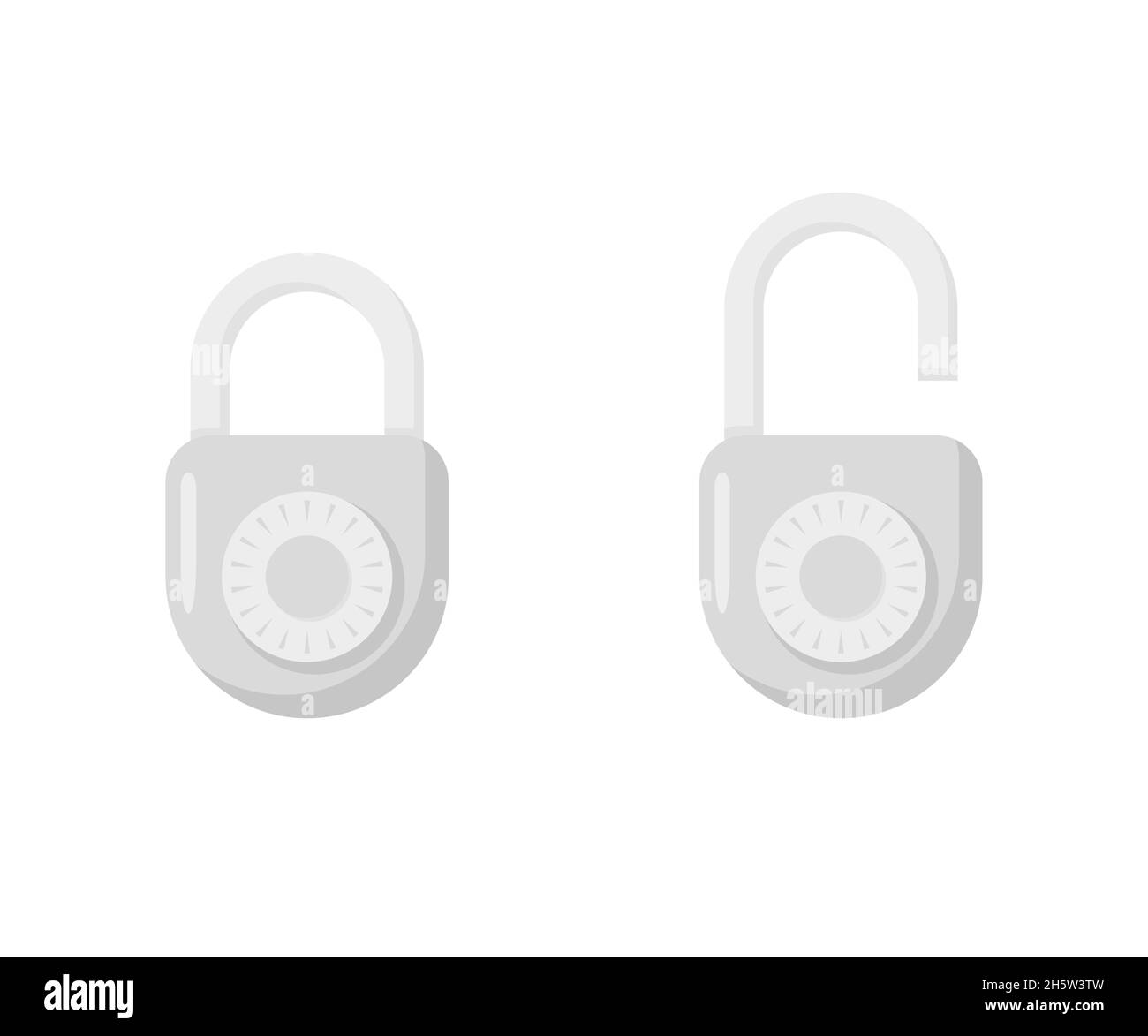 Combination padlock on computer Black and White Stock Photos & Images ...