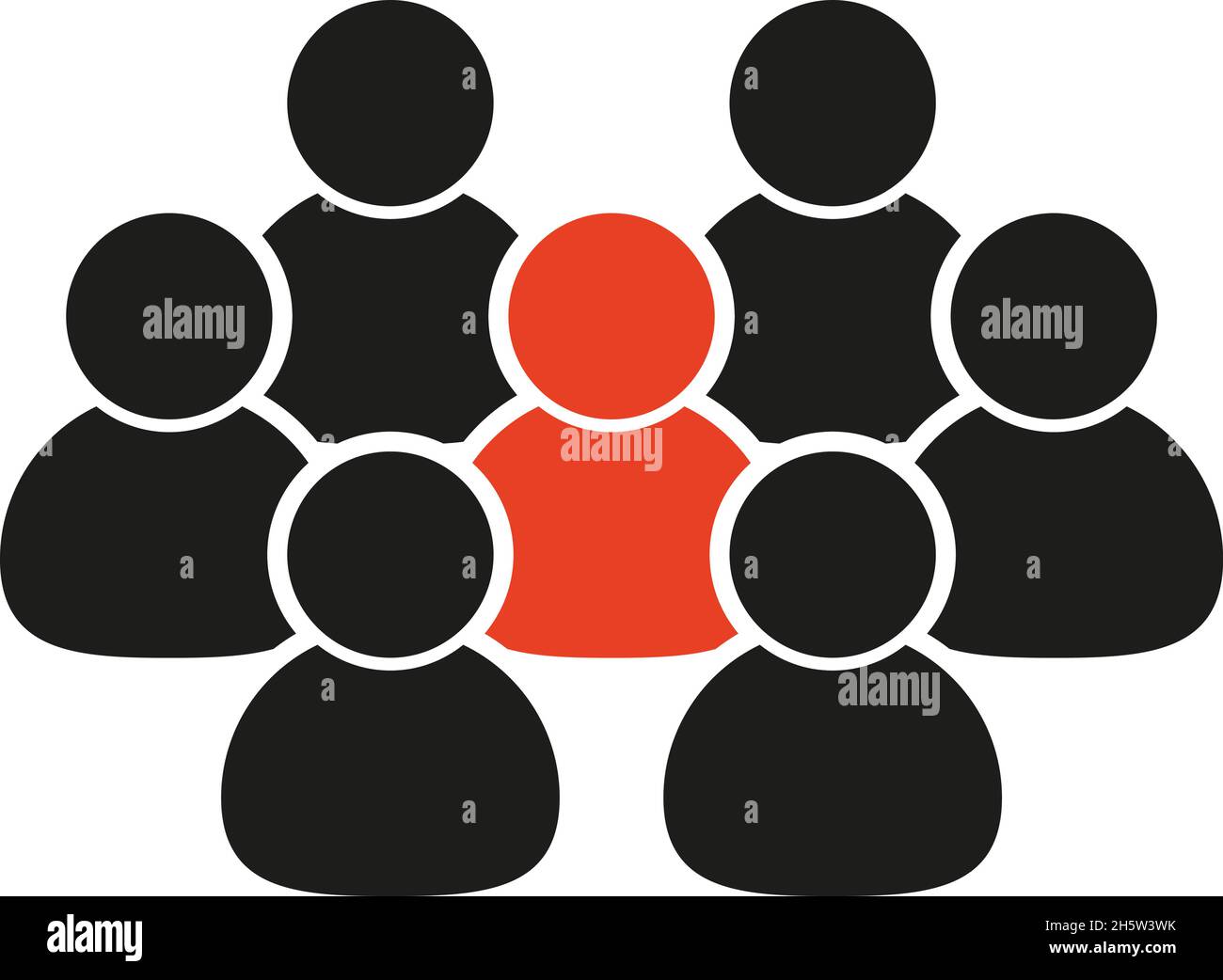 group of people icon in flat style, vector Stock Vector Image & Art - Alamy