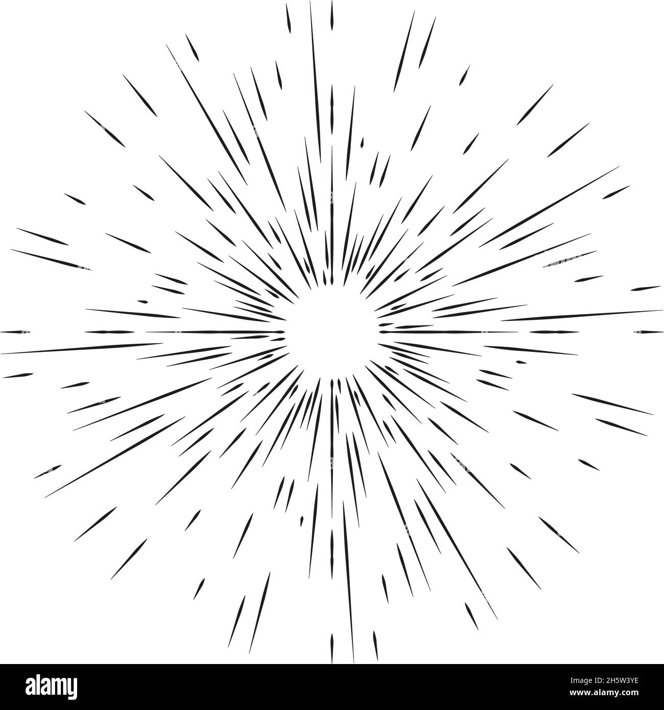 random rays circular pattern in flat style, vector Stock Vector Image ...