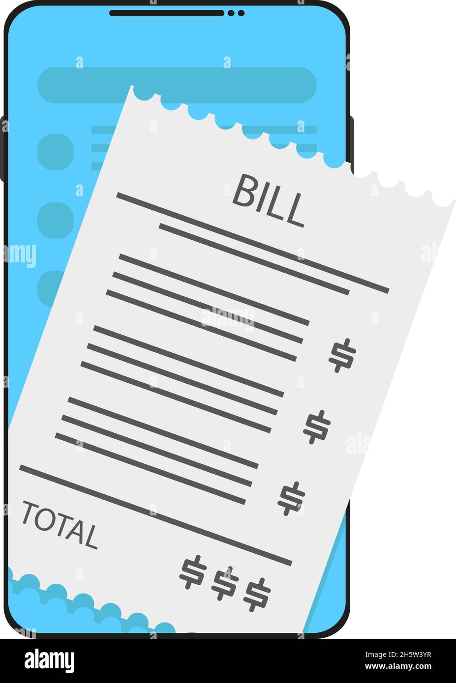Shopping receipt bill Stock Vector Images - Alamy