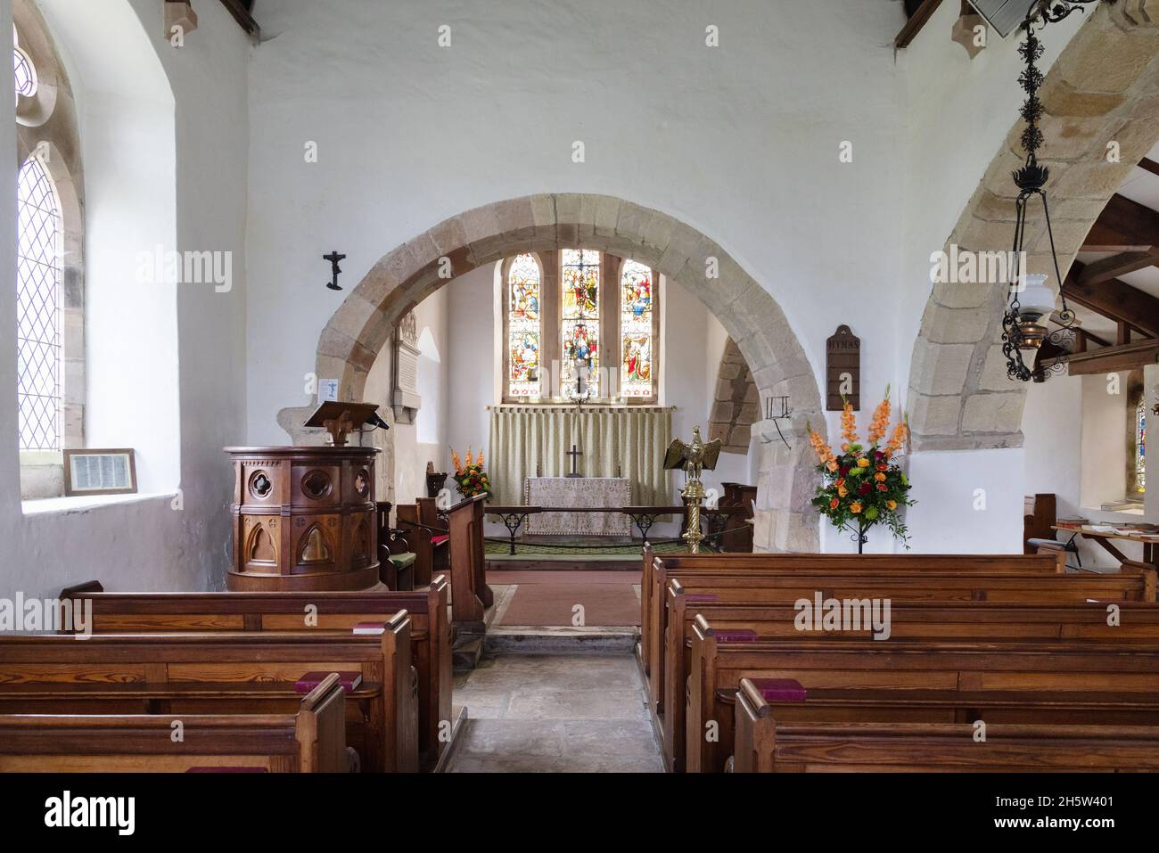 The parish church of saint bega bassenthwaite hi-res stock photography ...