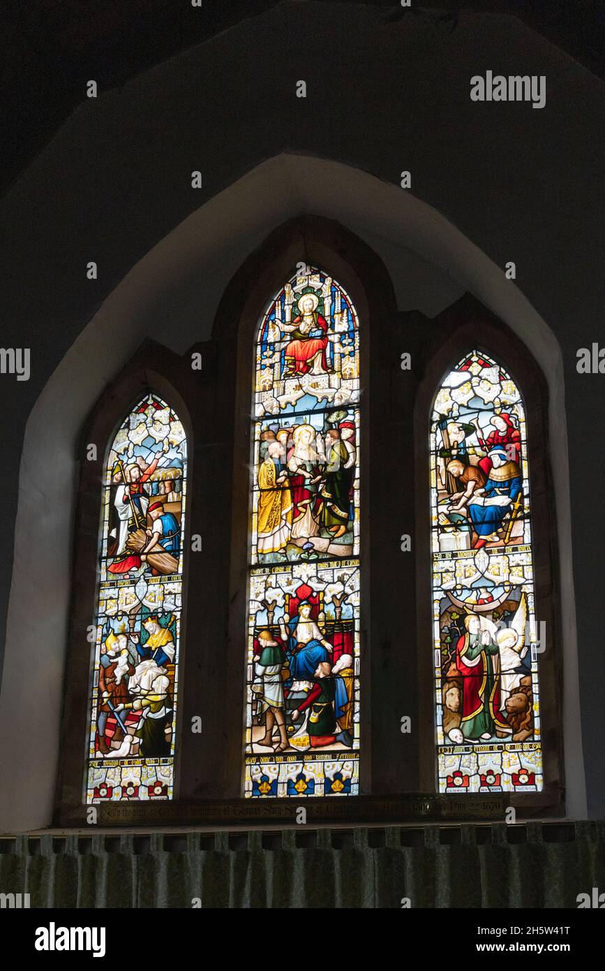 Stained glass window, The Parish Church of Saint Bega Bassenthwaite ...
