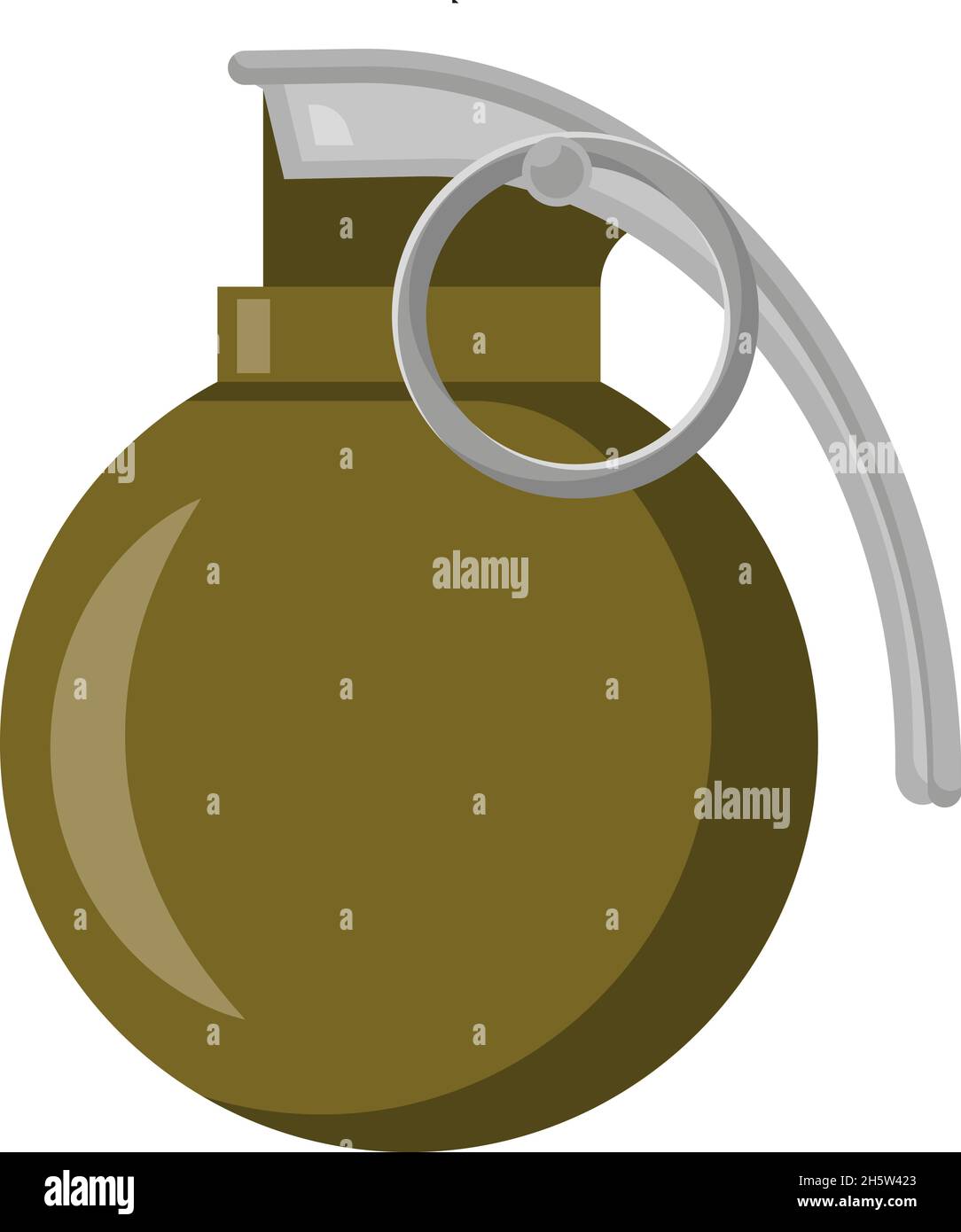 bomb green grenade in flat style, vector illustration Stock Vector ...