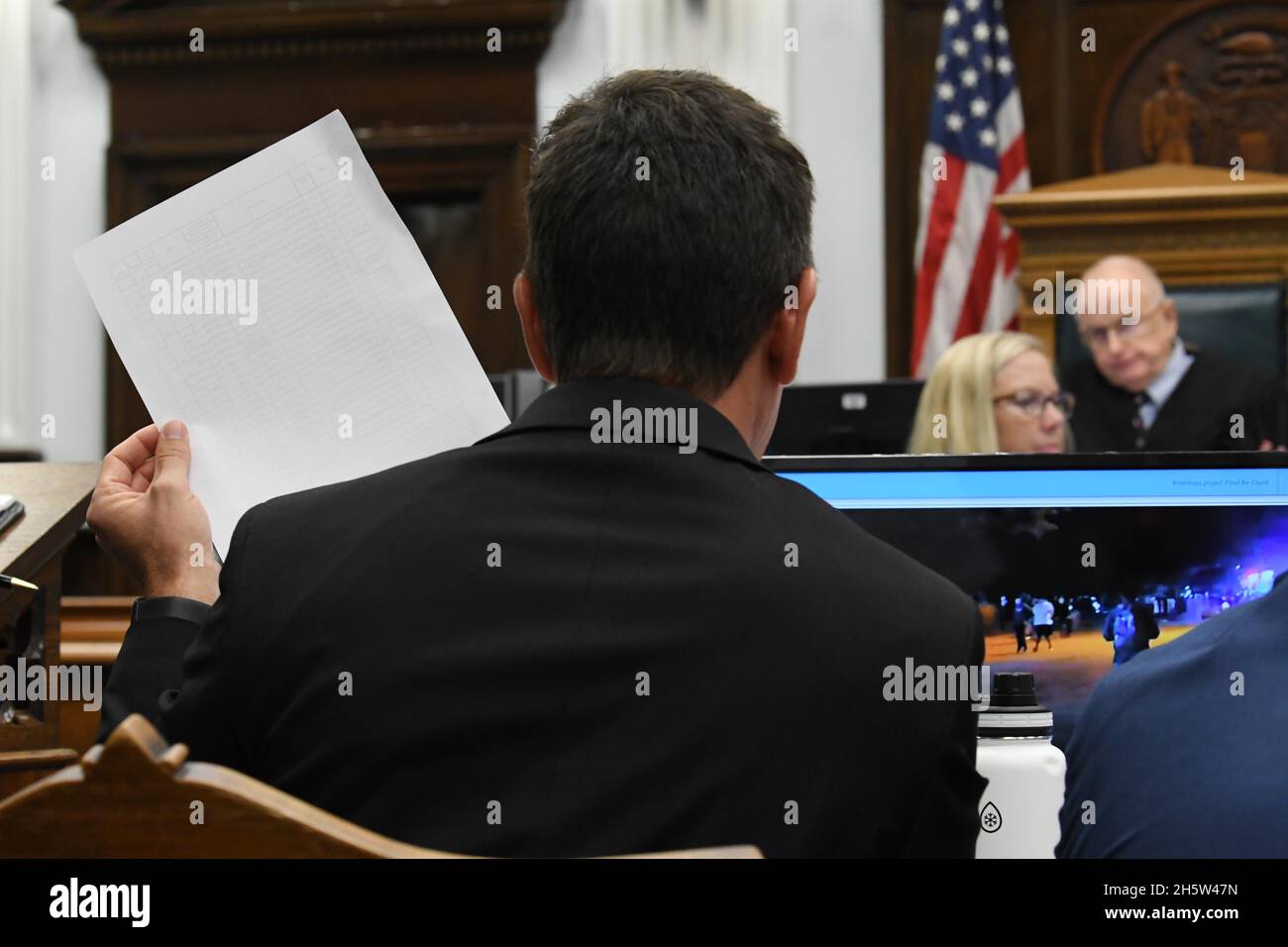 Kenosha, Wisconsin, USA. 11th Nov, 2021. Assistant District Attorney ...