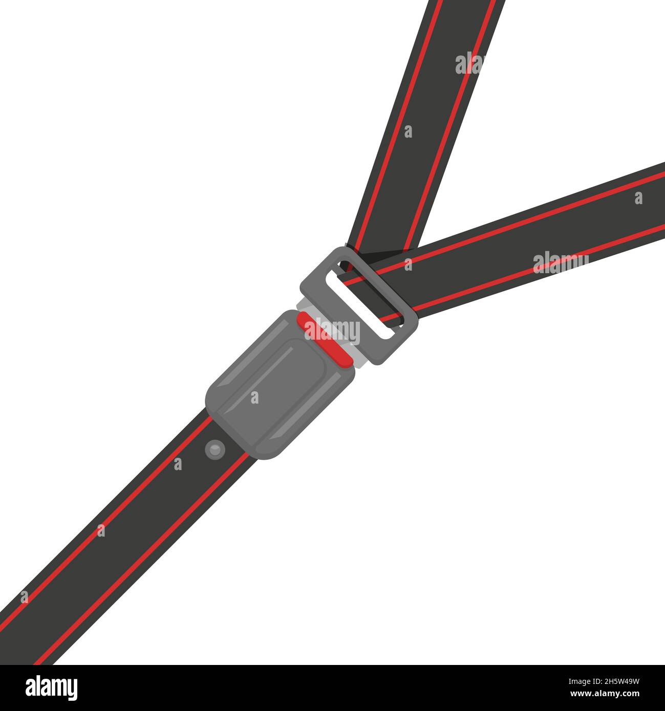 seat belt on a white background in flat style Stock Vector Image & Art ...