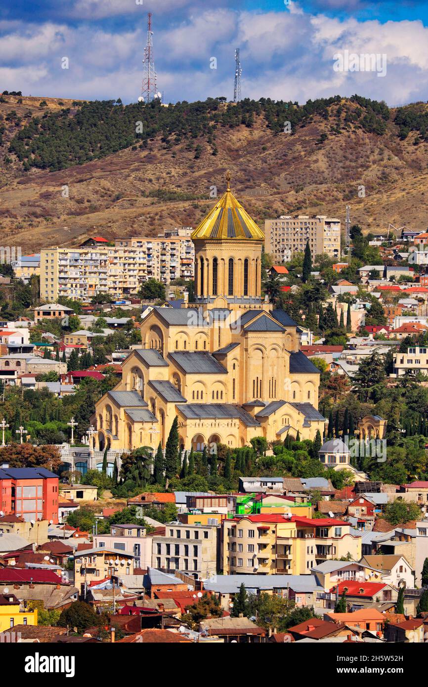 The beautiful Sameba Trinity Church (Dreifaltigkeits Kathedrale) in the ...