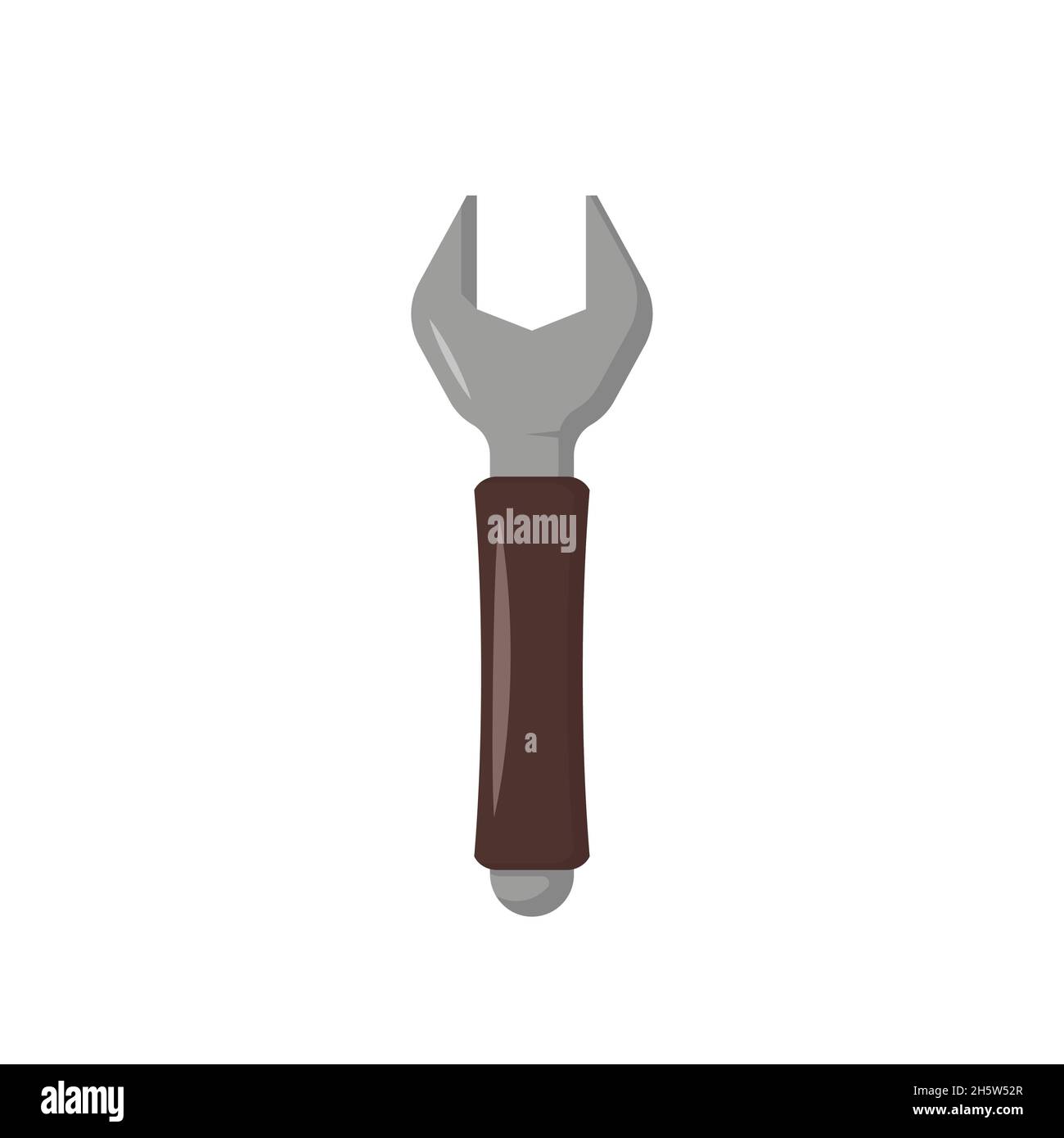 color icon wrench in flat style, vector illustration Stock Vector Image ...