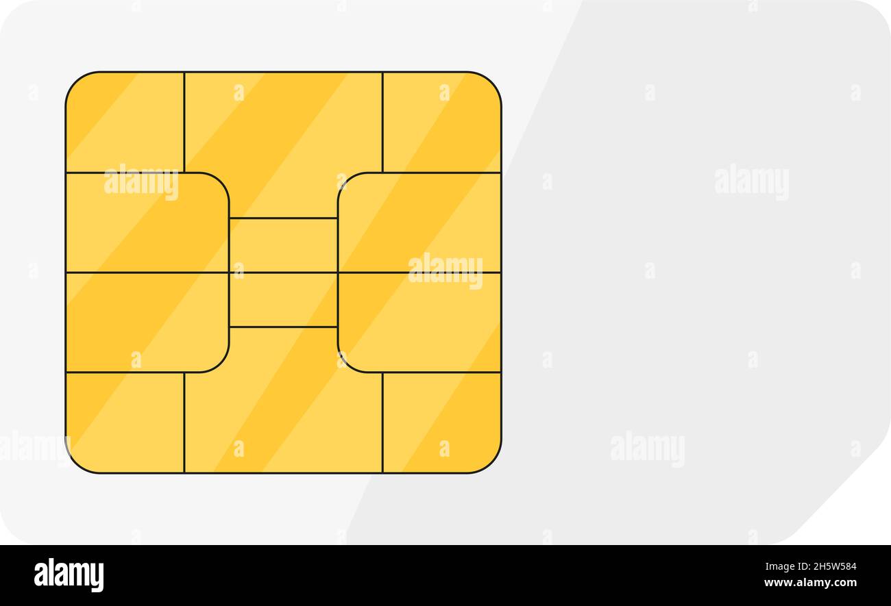 color icon sim card in flat style, vector Stock Vector Image & Art - Alamy