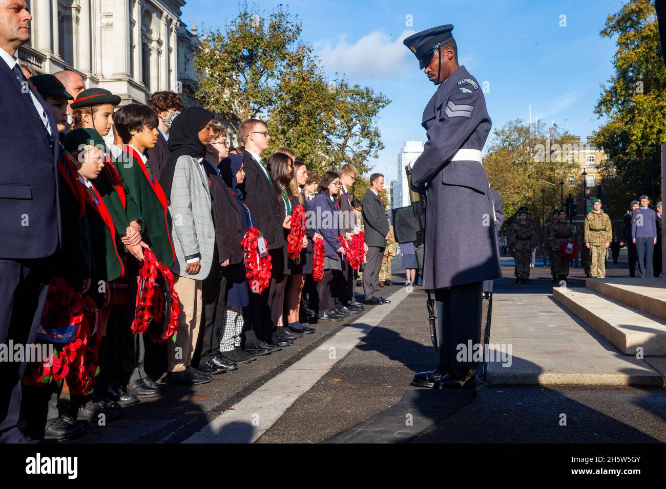 London, UK. 11th Nov, 2021. Remembrance service at the Cenotaph. Credit ...