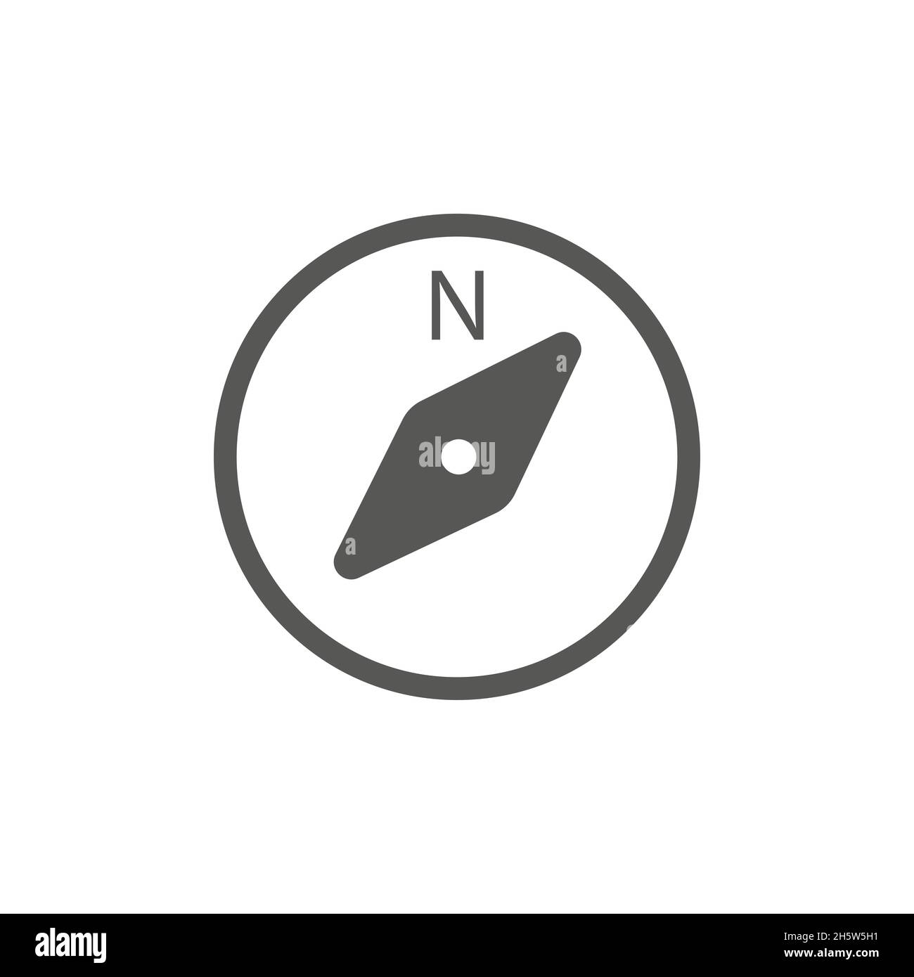 Compass Black Icon In Flat Style Vector Illustration Stock Vector Image And Art Alamy