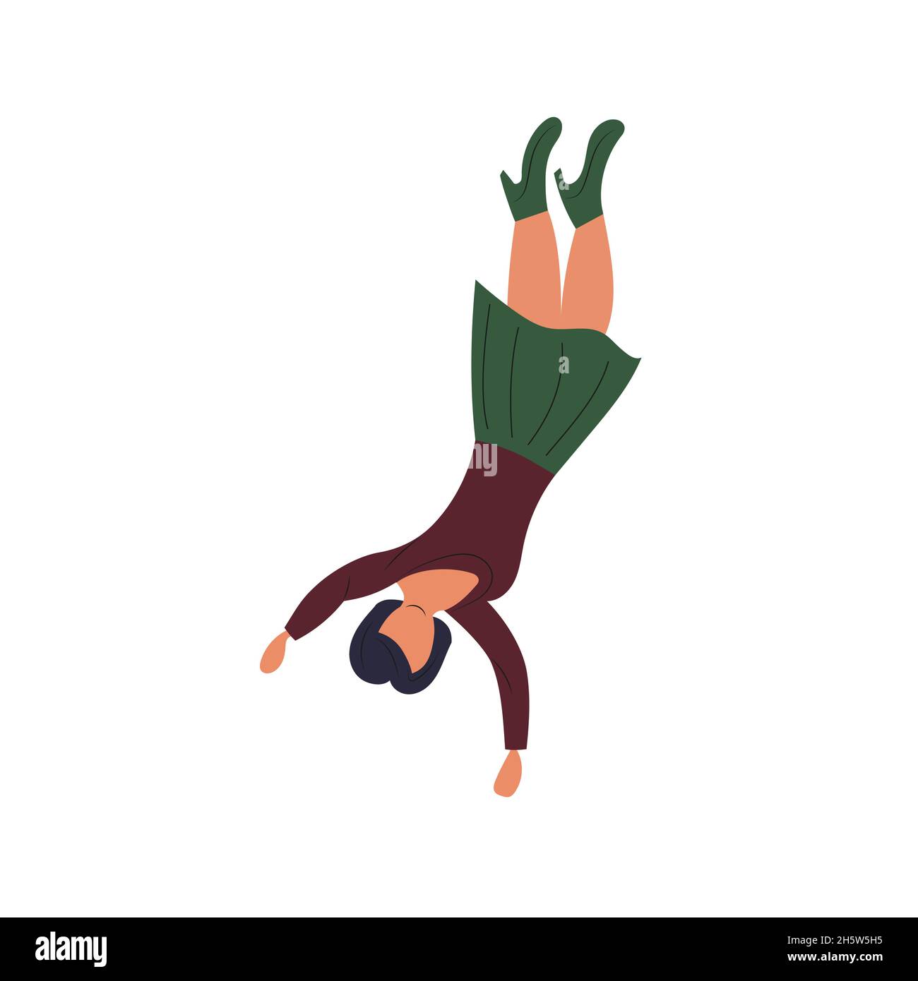 Woman Falling Forward