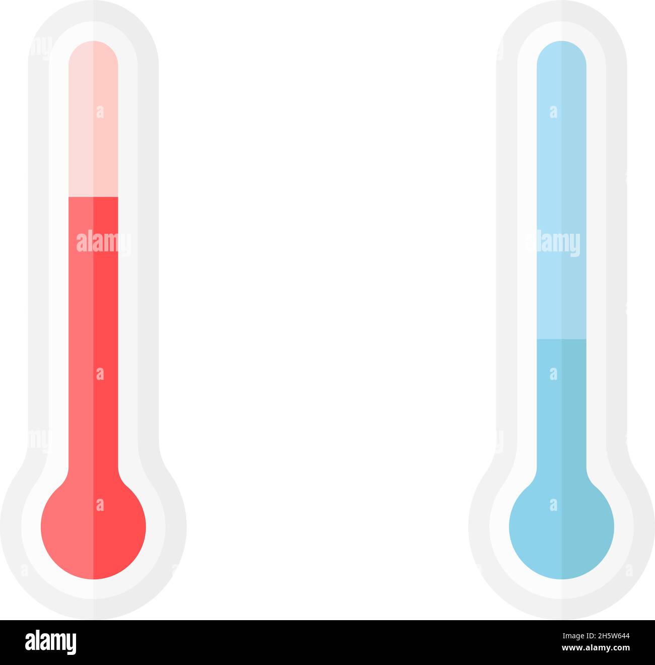 colorful thermometers icons in flat style, vector illustrarion Stock ...