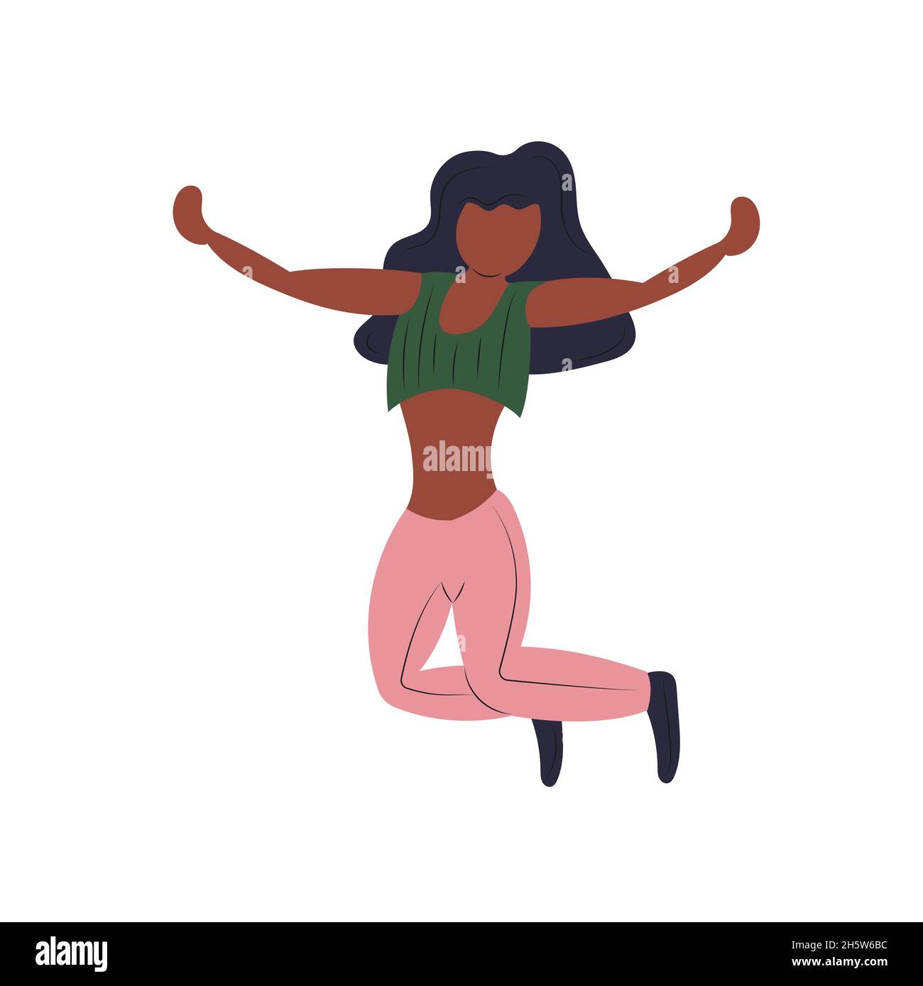 Woman Falling Forward