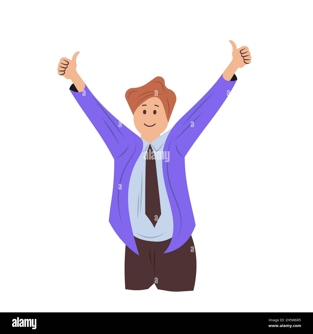 Happy man showing positive emotions and hand gesture. Happiness guy ...