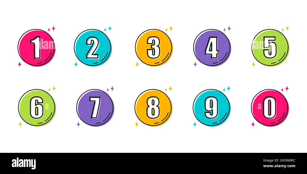 Numerical numbers Stock Vector Images - Alamy