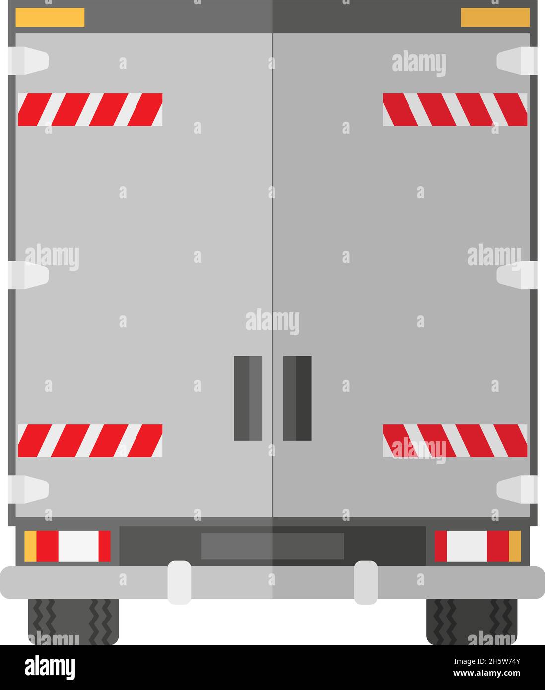 Semi truck rear view Cut Out Stock Images & Pictures - Alamy
