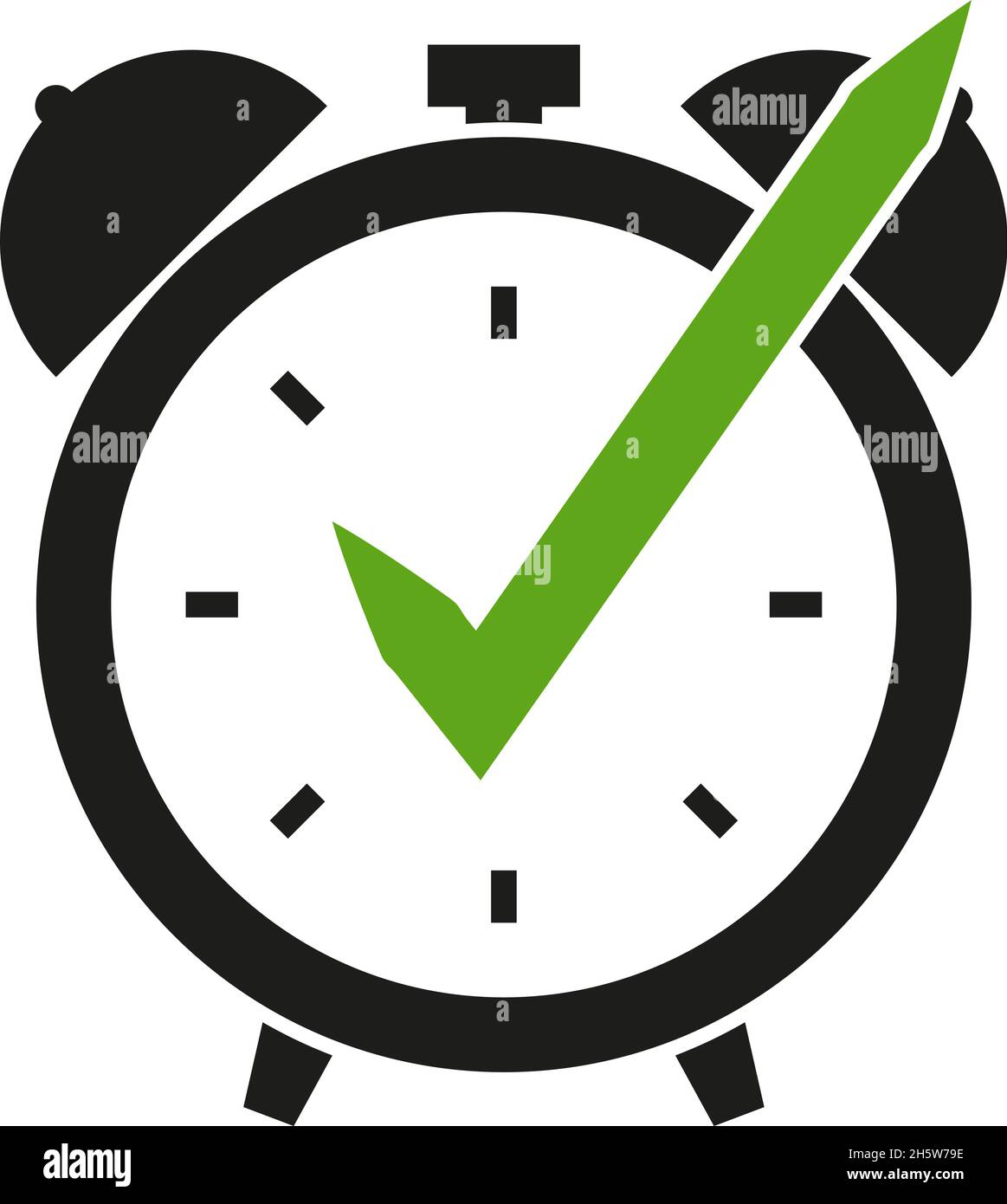 watch tick with check mark icon, vector illustration Stock Vector Image ...