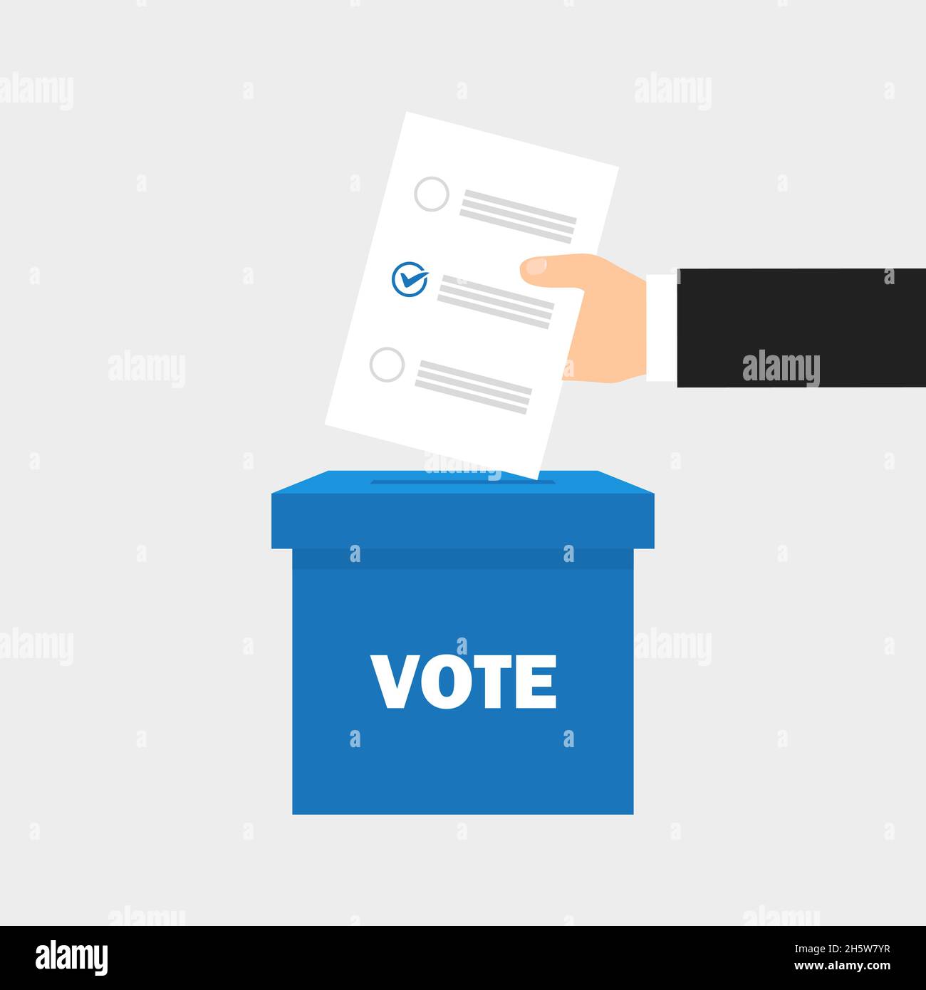 Vote box vector illustration. American banner with vote 2020 for ...