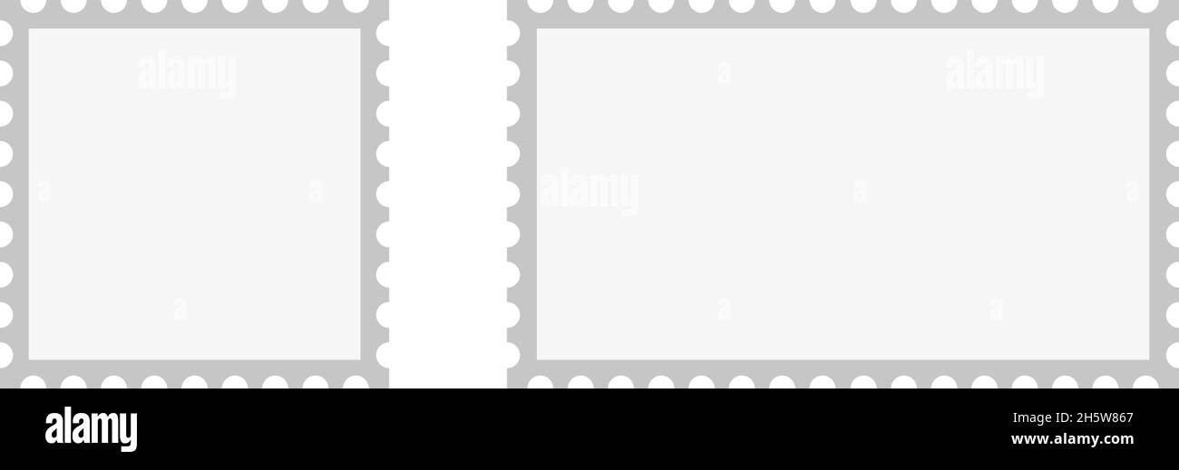 set postage stamp isolate on white background, vector Stock Vector ...