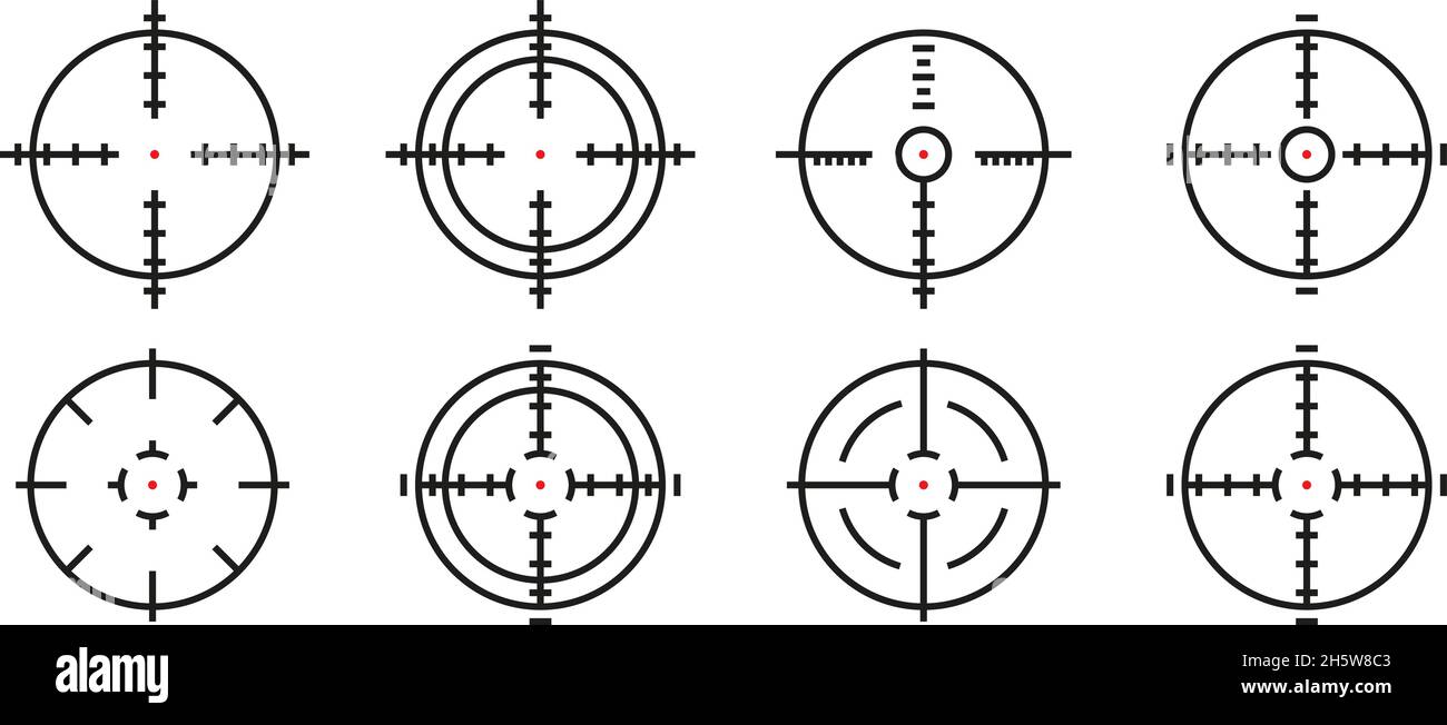 Set aim icon in Cut Out Stock Images & Pictures - Alamy