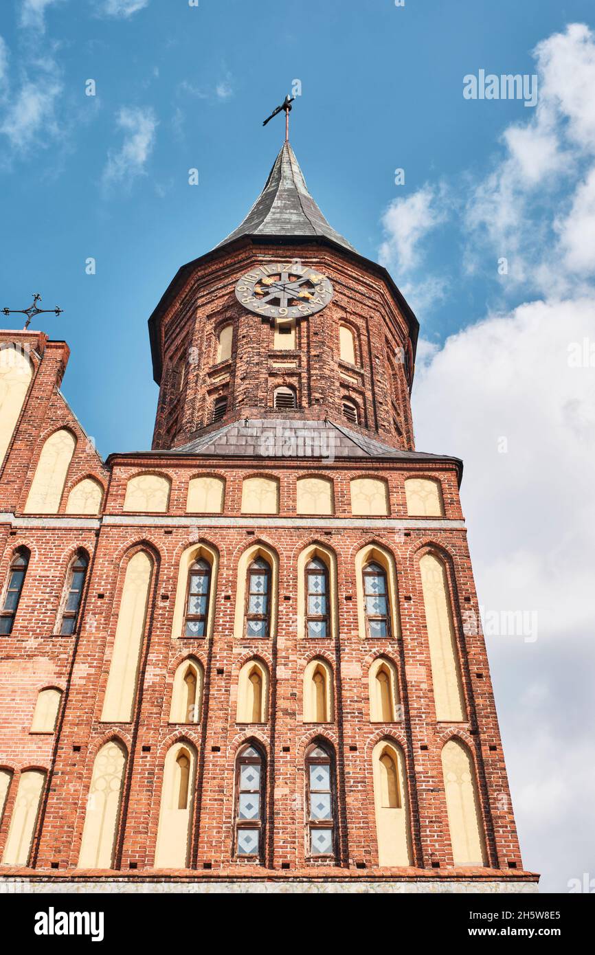 Kaliningrad, Russia, Cathedral is Brick Gothic style monument, symbol ...