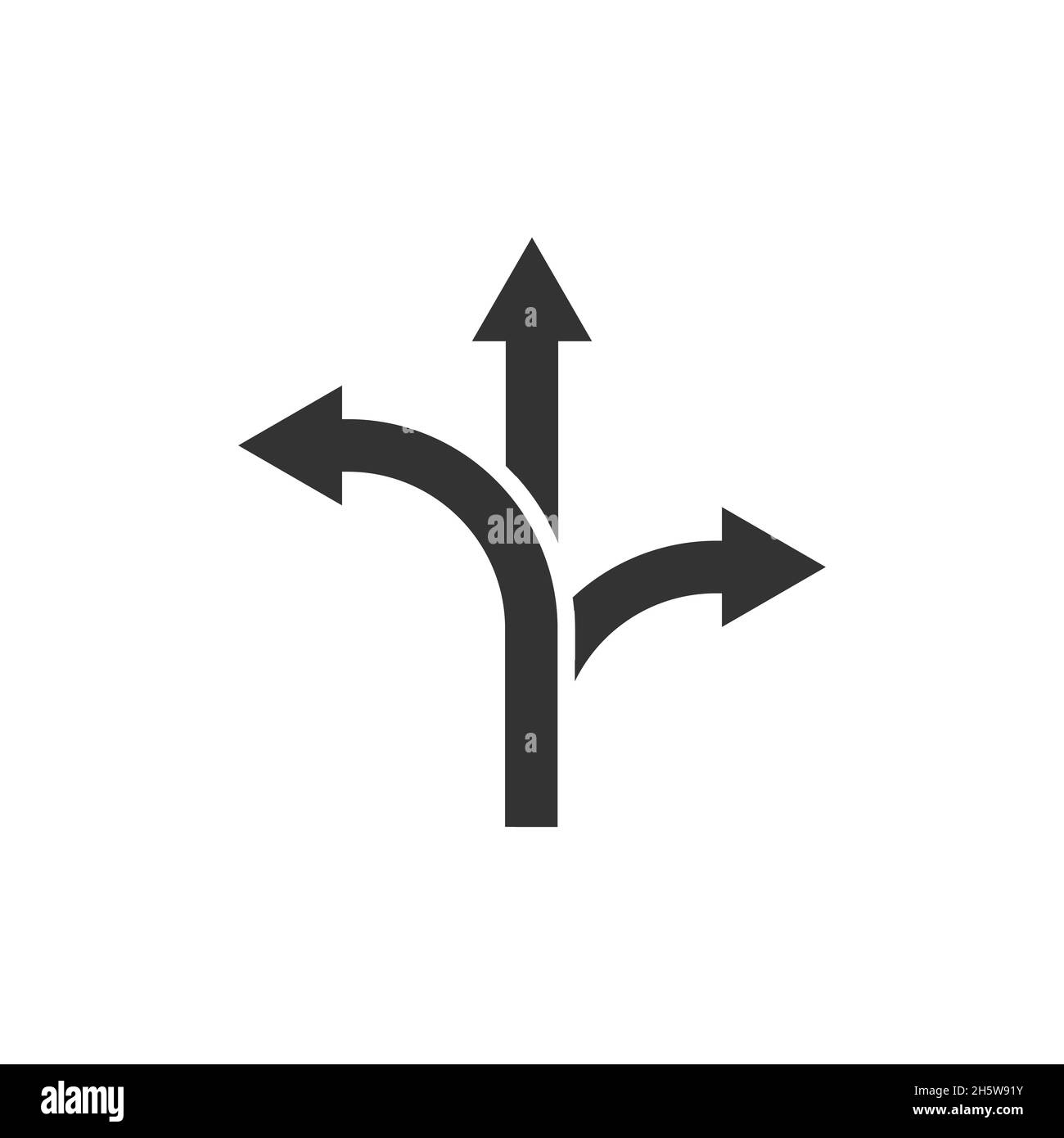 Arrow icon symbol. Abstract icon with arrows direction on white ...