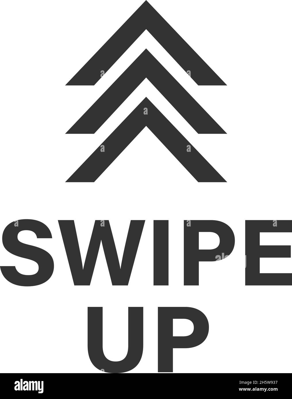 Swipe up black icon, arrow drag, design template. Line flat vector Stock Vector Image & Art - Alamy