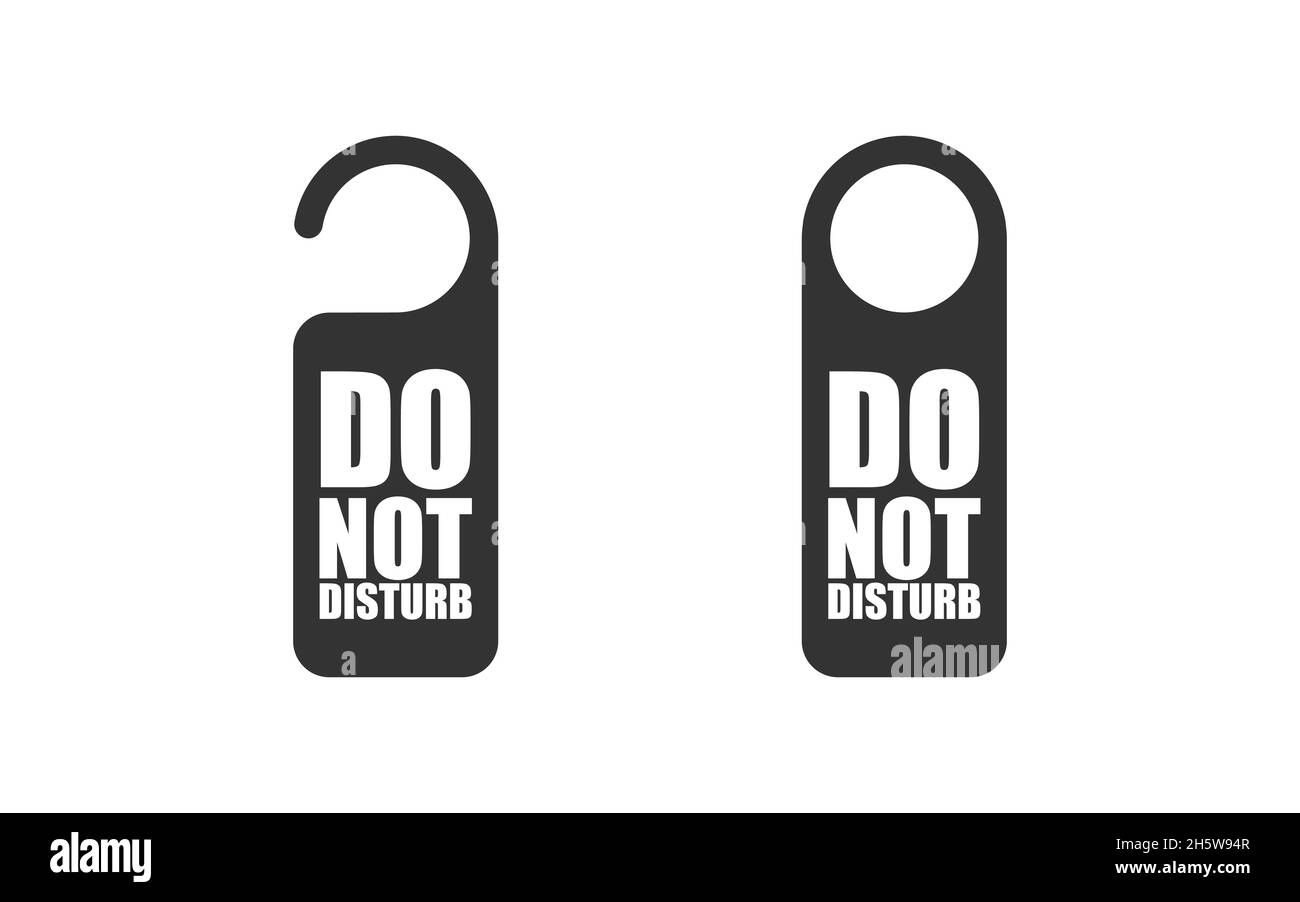 Do not disturb icon. Template vector illustration. Door flat vector icon Stock Vector Image ...