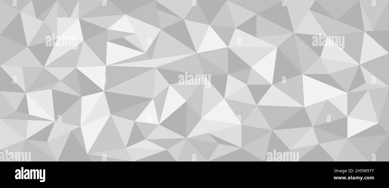 Abstract triangles background. Geometric white and gray pattern. Vector ...