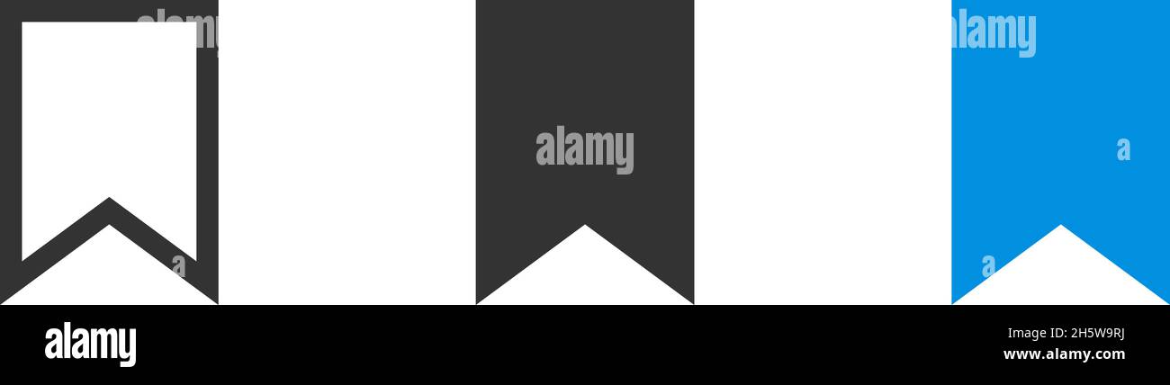 Simple bookmark vector vectors hi-res stock photography and images - Alamy