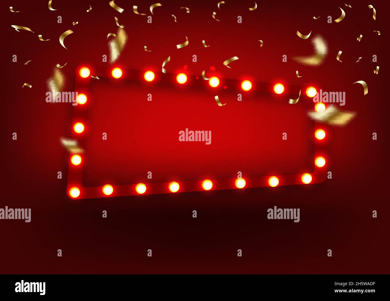 Retro light sign. Vintage style banner. Vector illustration Stock ...