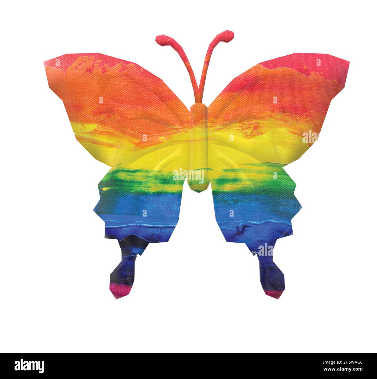 Rainbow colored butterflies hi-res stock photography and images - Alamy