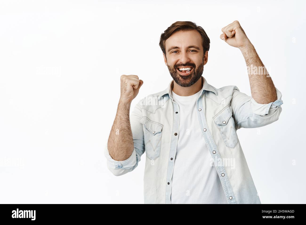 Man rejoicing hi-res stock photography and images - Alamy