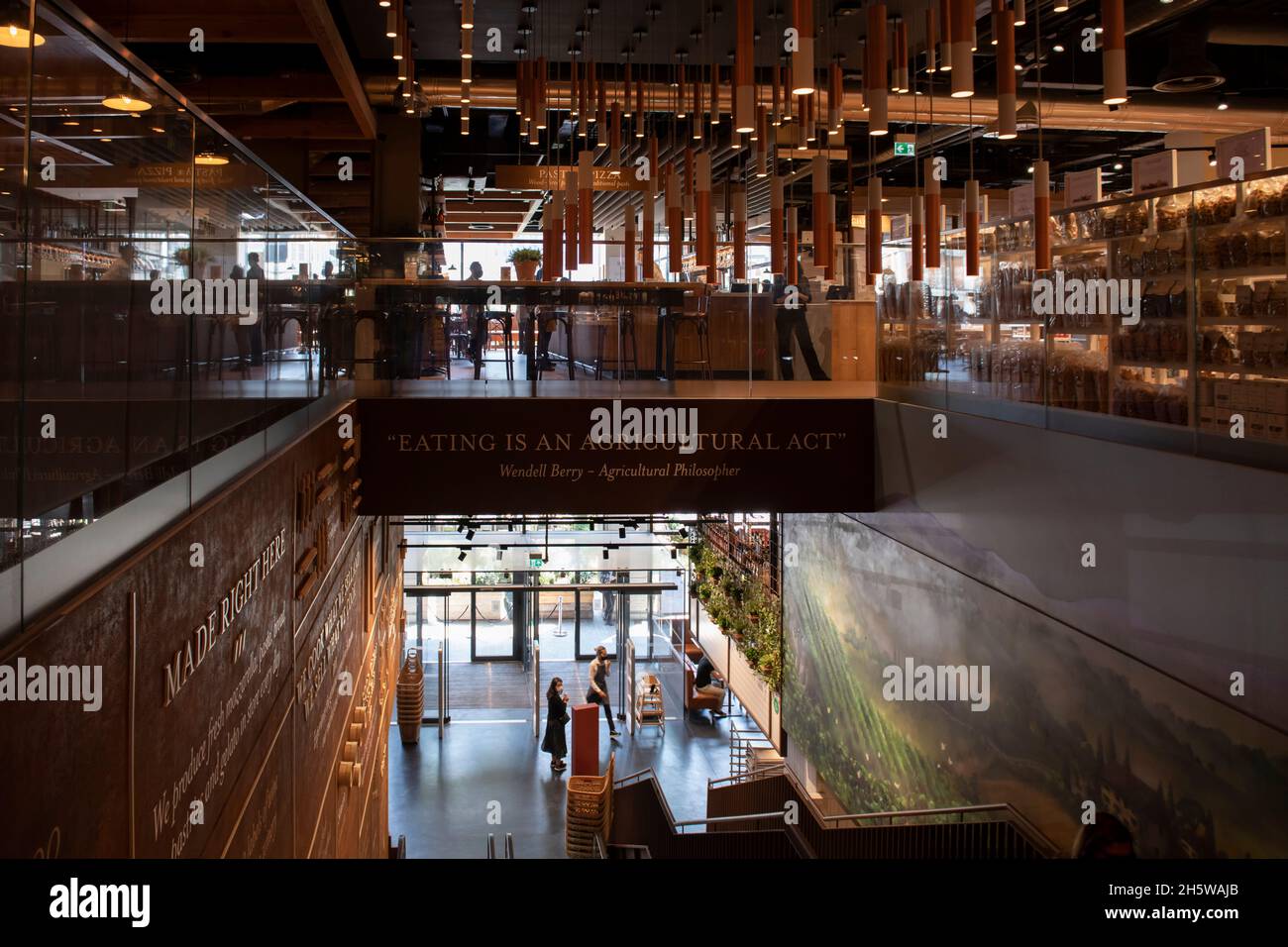 Eataly in London, an Italian food hall near Liverpool street station ...