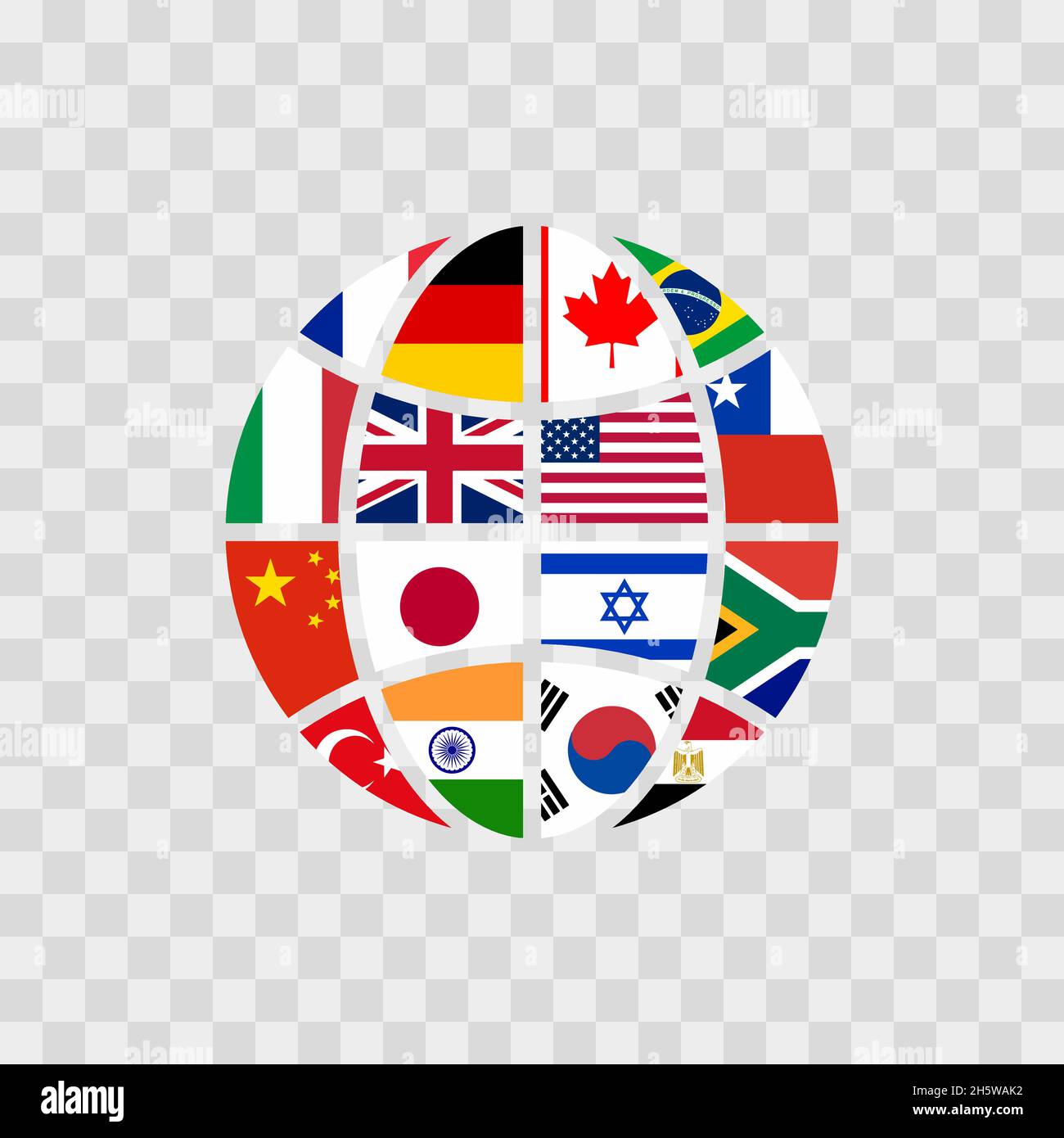 World flags vector hi-res stock photography and images - Alamy