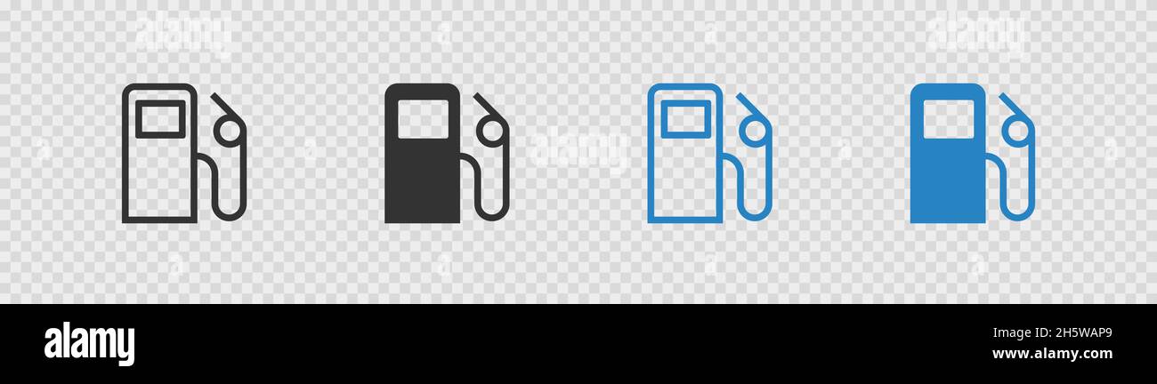 Gas station icon. Fuel symbol isolated flat vector road sign. Simple ...