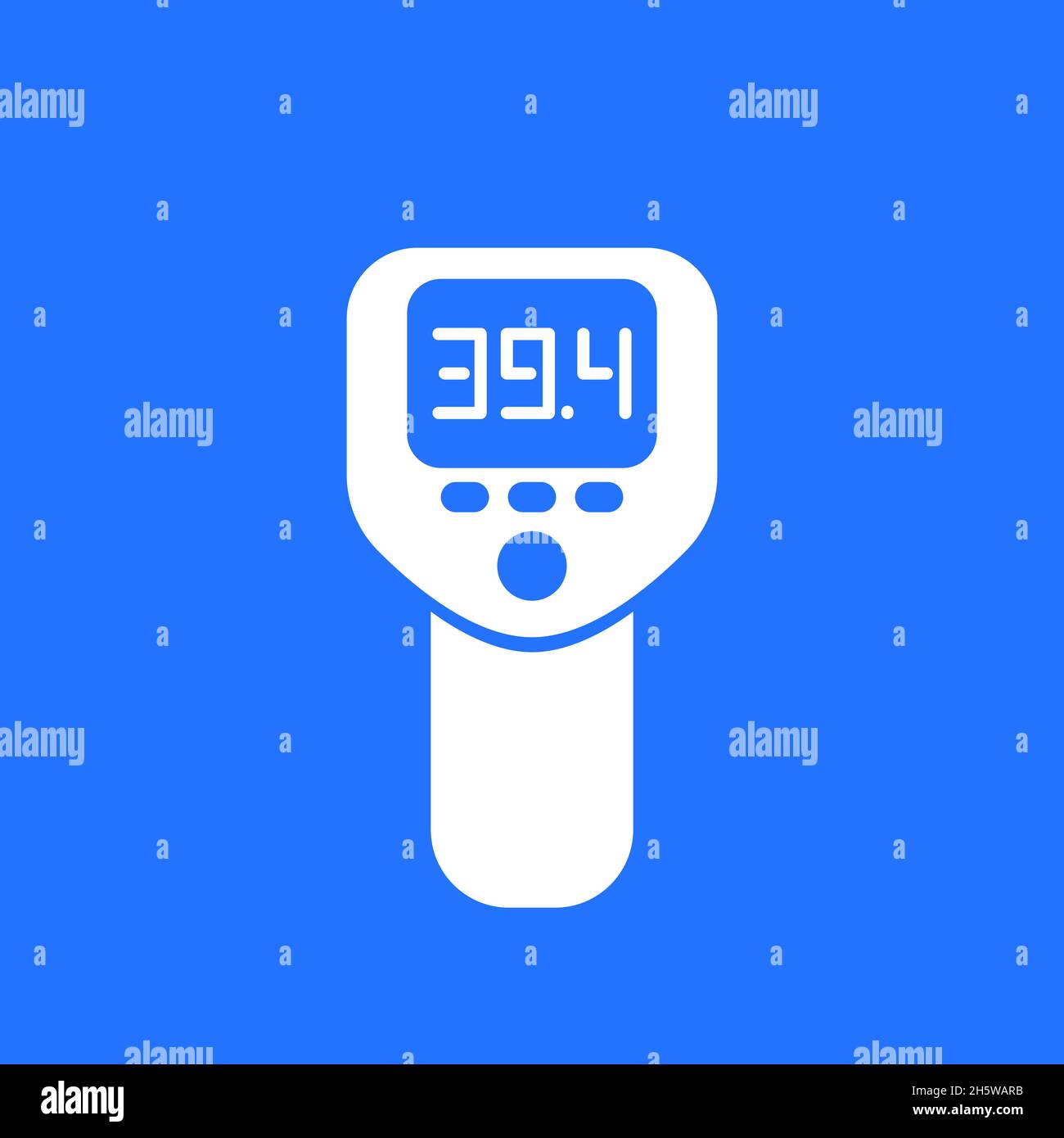 infrared thermometer gun icon, temperature check Stock Vector Image ...