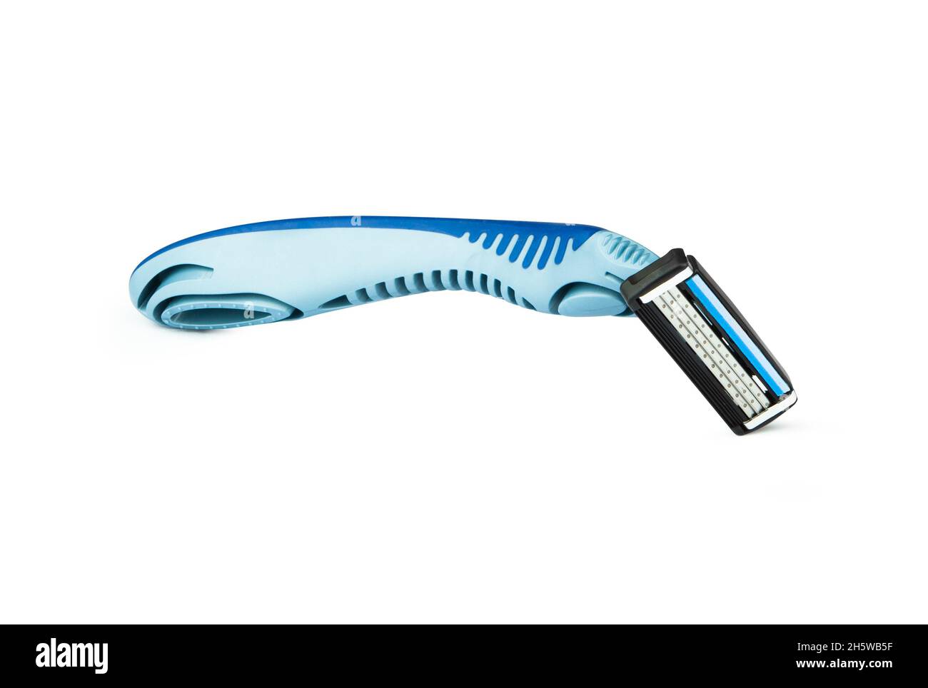 Shaving razor tri-blade isolated on a white background. Wirh clipping ...