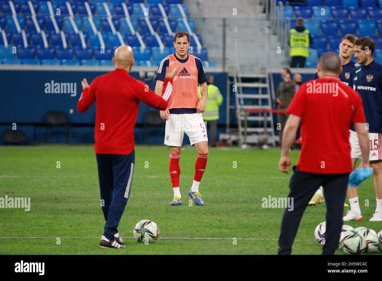 Saint Petersburg, Russia - 11 November 2021: Football, Qualification ...