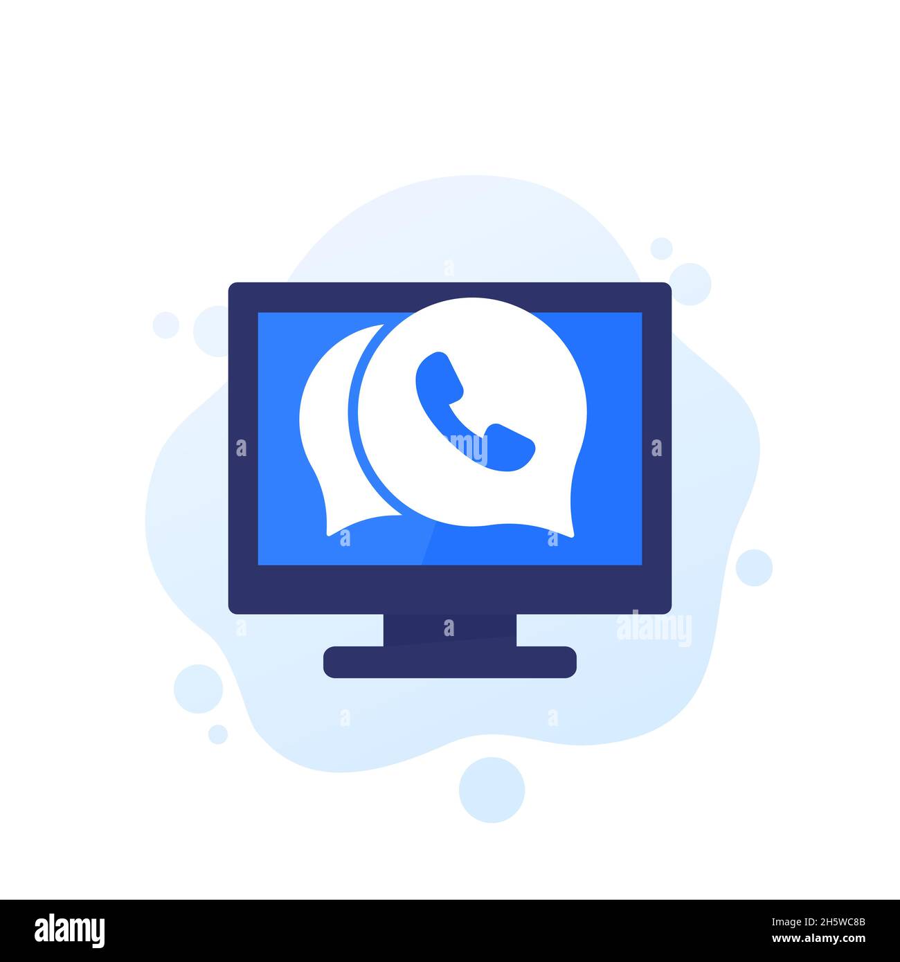 Voip phone call icon, vector Stock Vector Image & Art - Alamy
