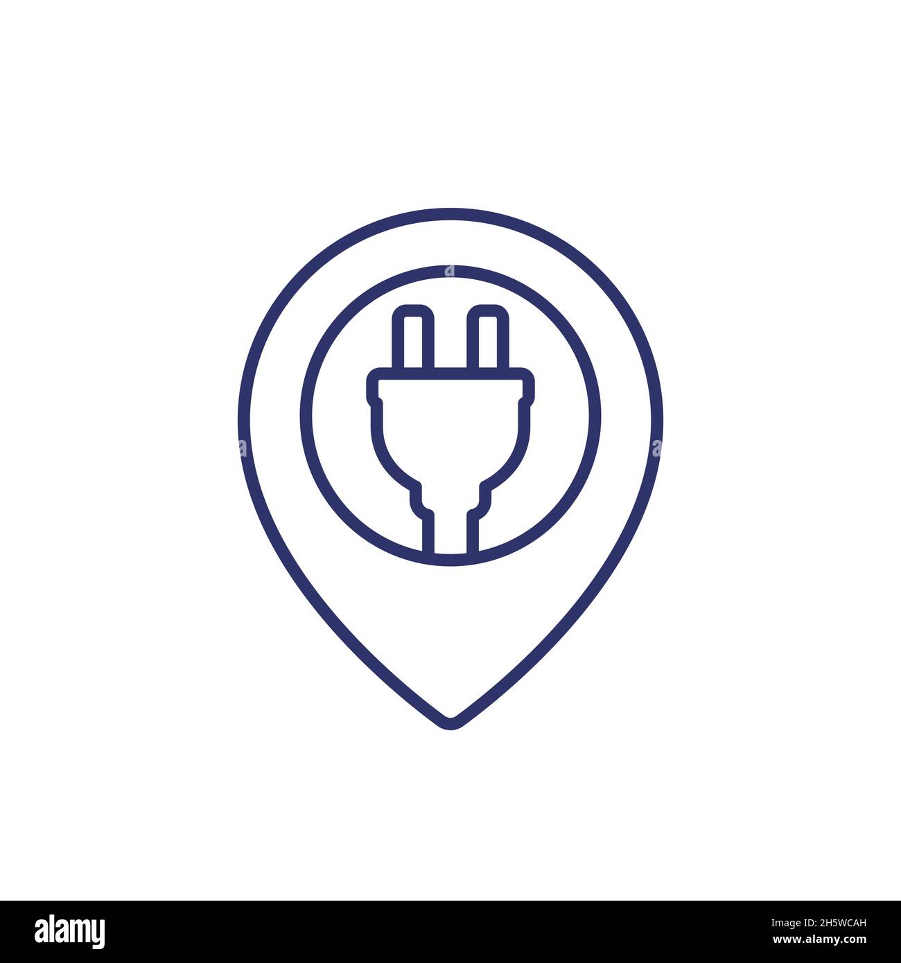 Socket icon logo outline hi-res stock photography and images - Alamy
