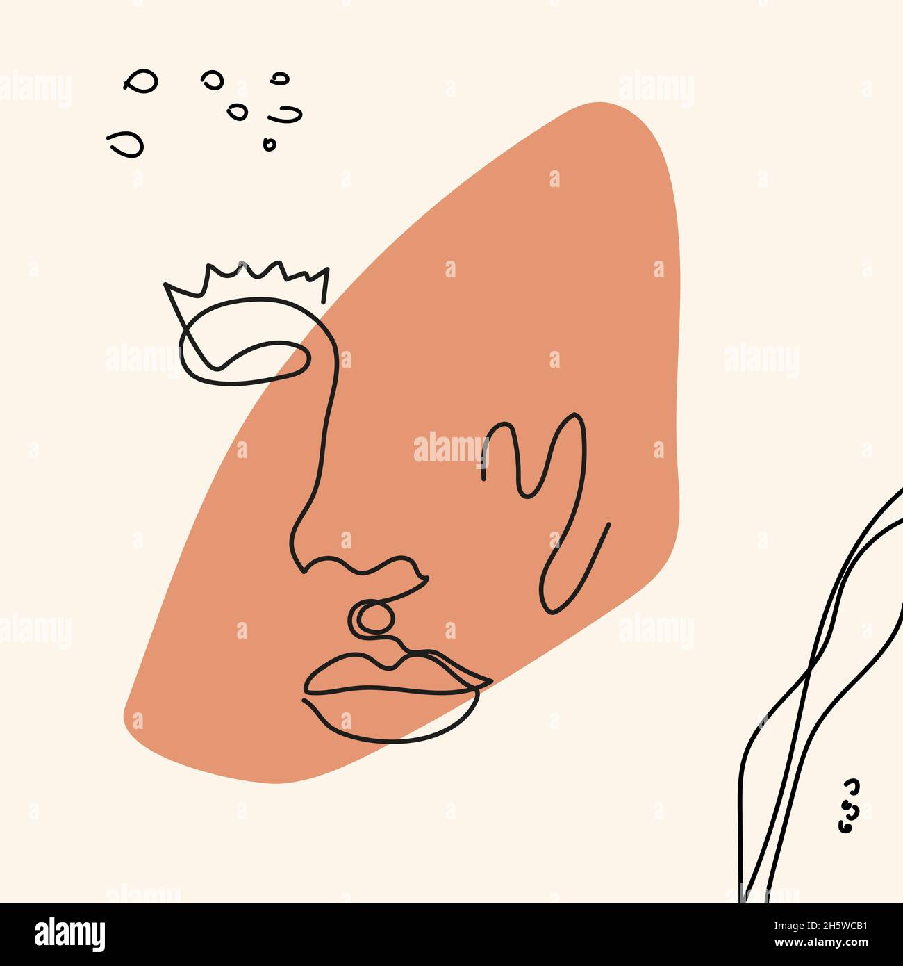 Face illustrations isolated Stock Vector Images - Alamy