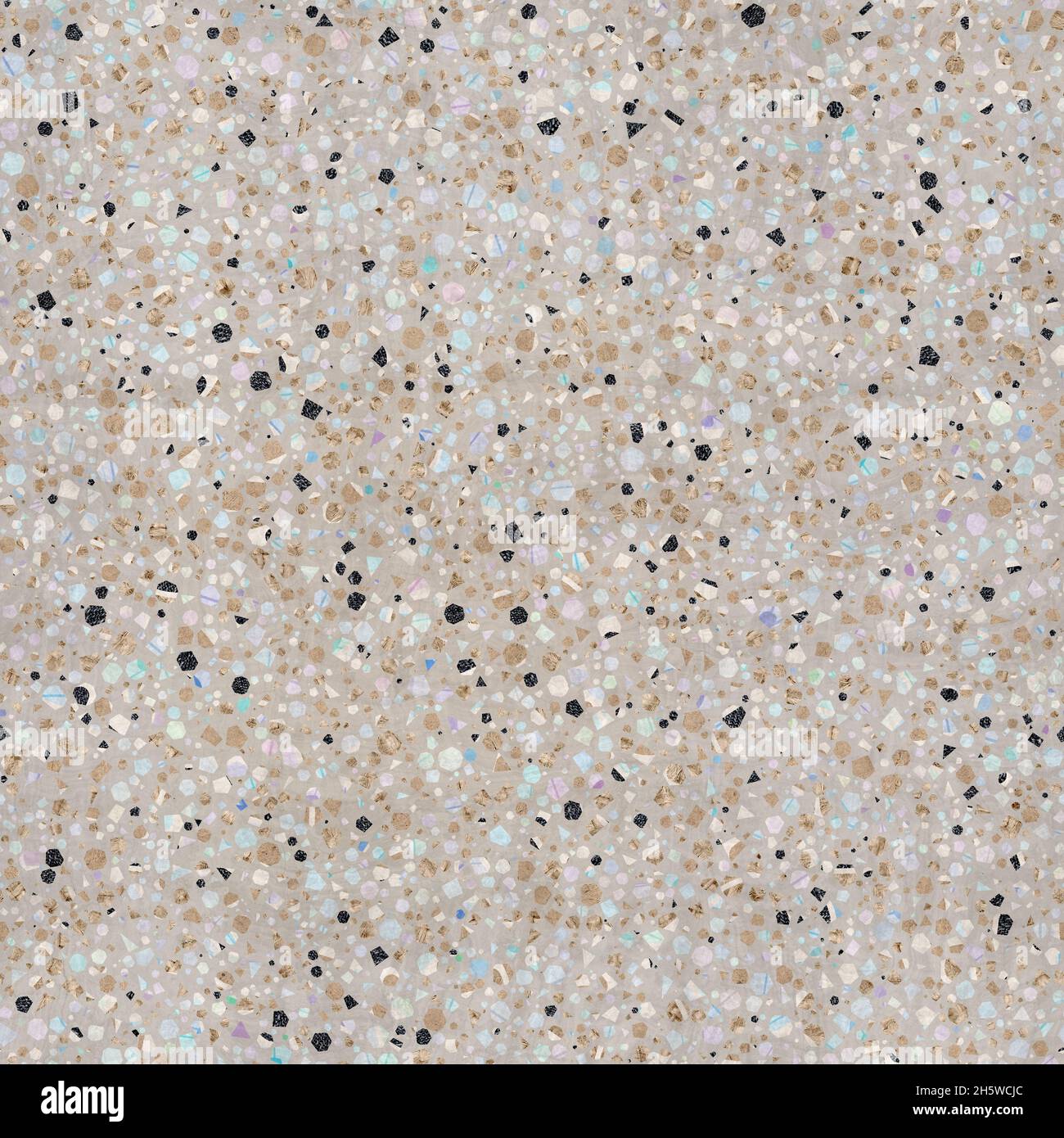 Seamless modern abstract random terrazzo pattern swatch Stock Photo - Alamy