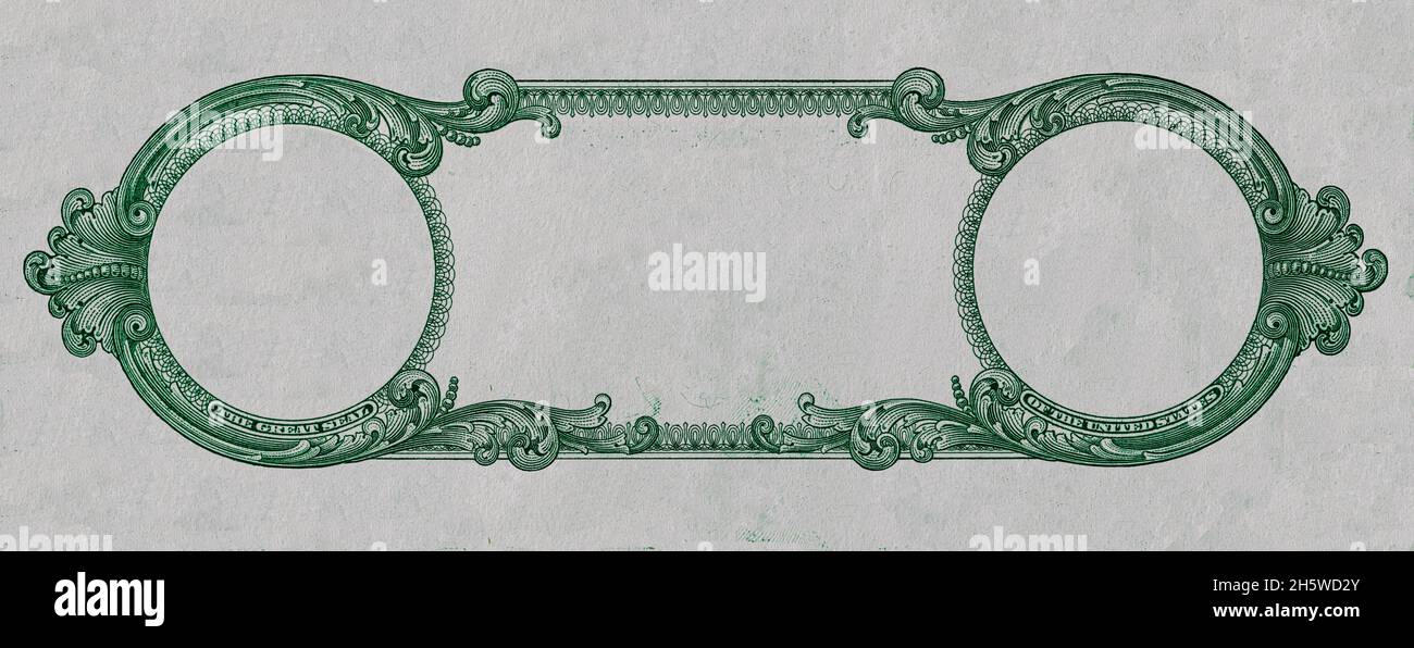 U.S. dollar border with empty middle area for design purpose Stock ...