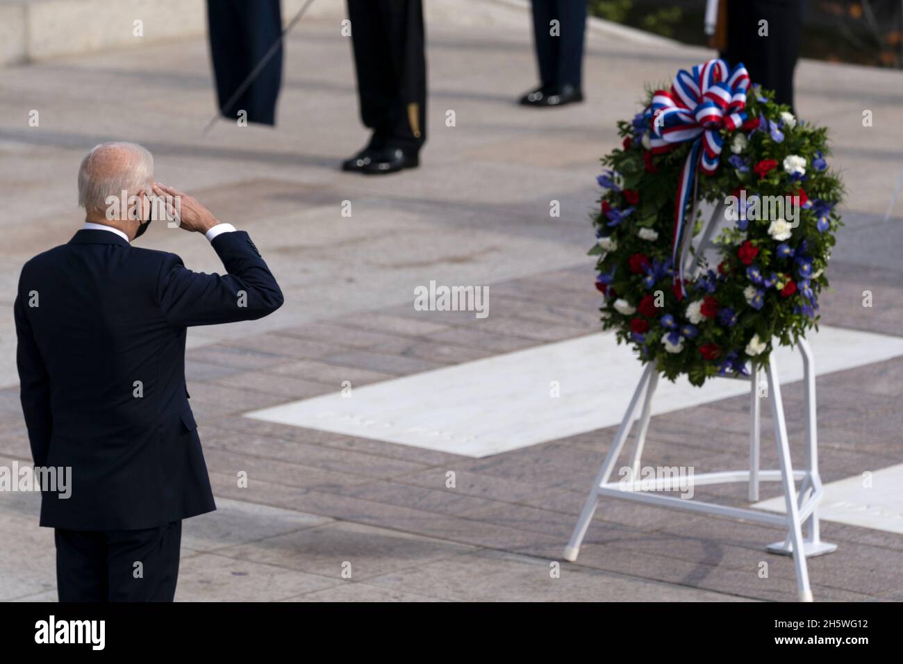 President joe biden salutes hi-res stock photography and images - Alamy