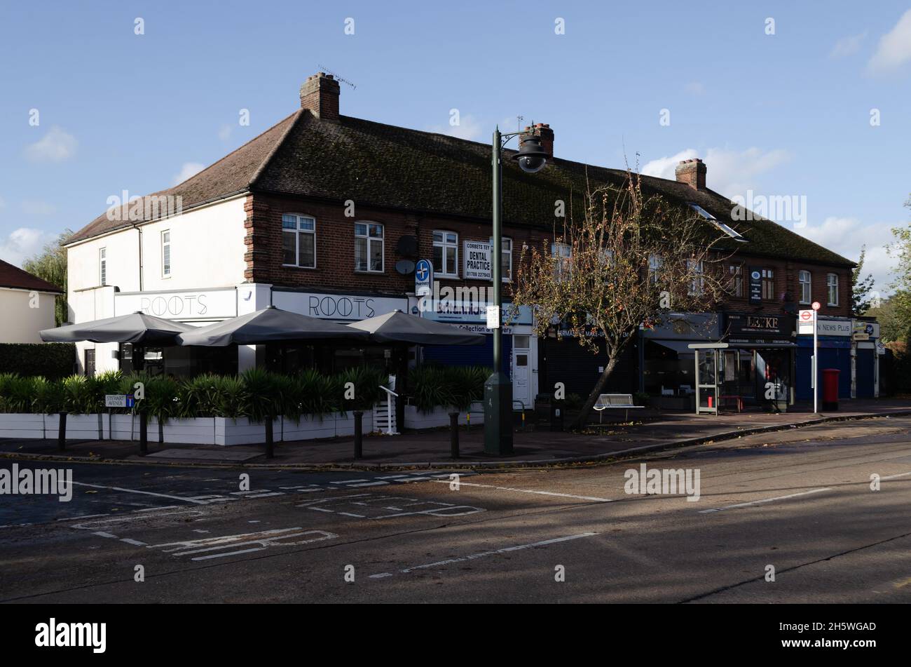 The Local Shops Along The Corbets Tey High Road In Upminster, London ...