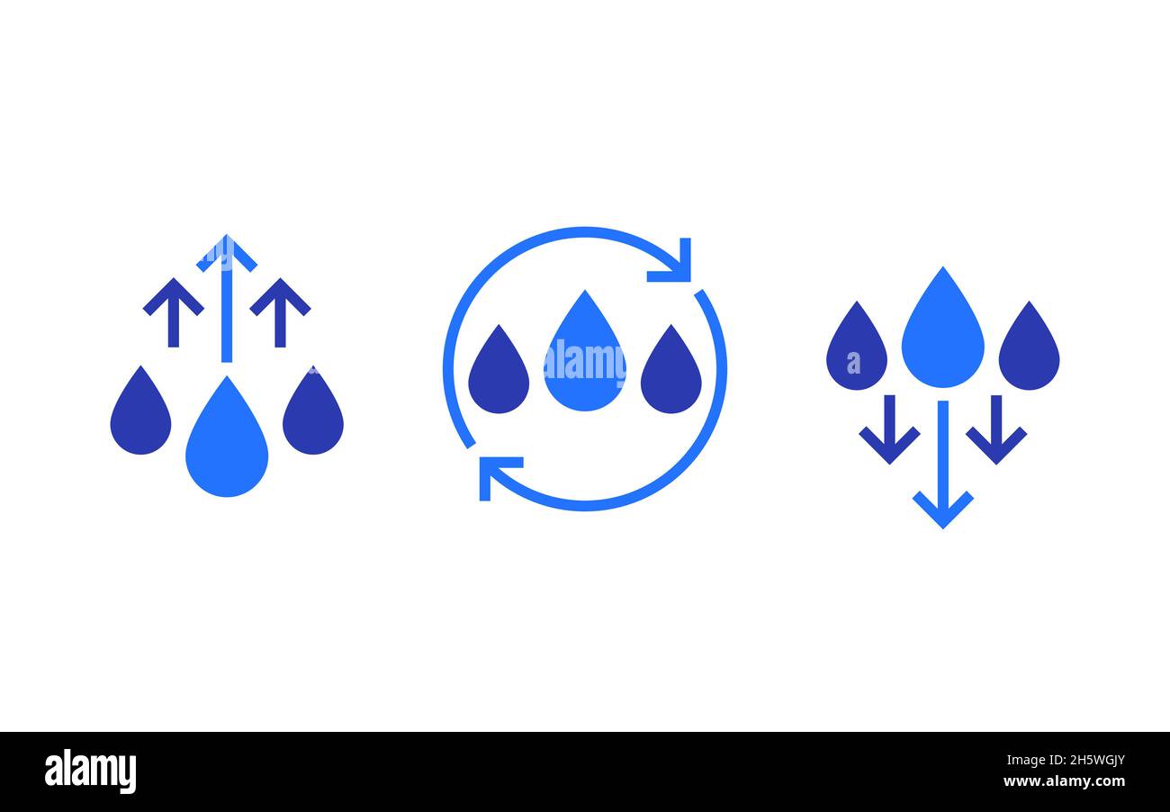 humidity level up and down vector icons Stock Vector Image & Art - Alamy